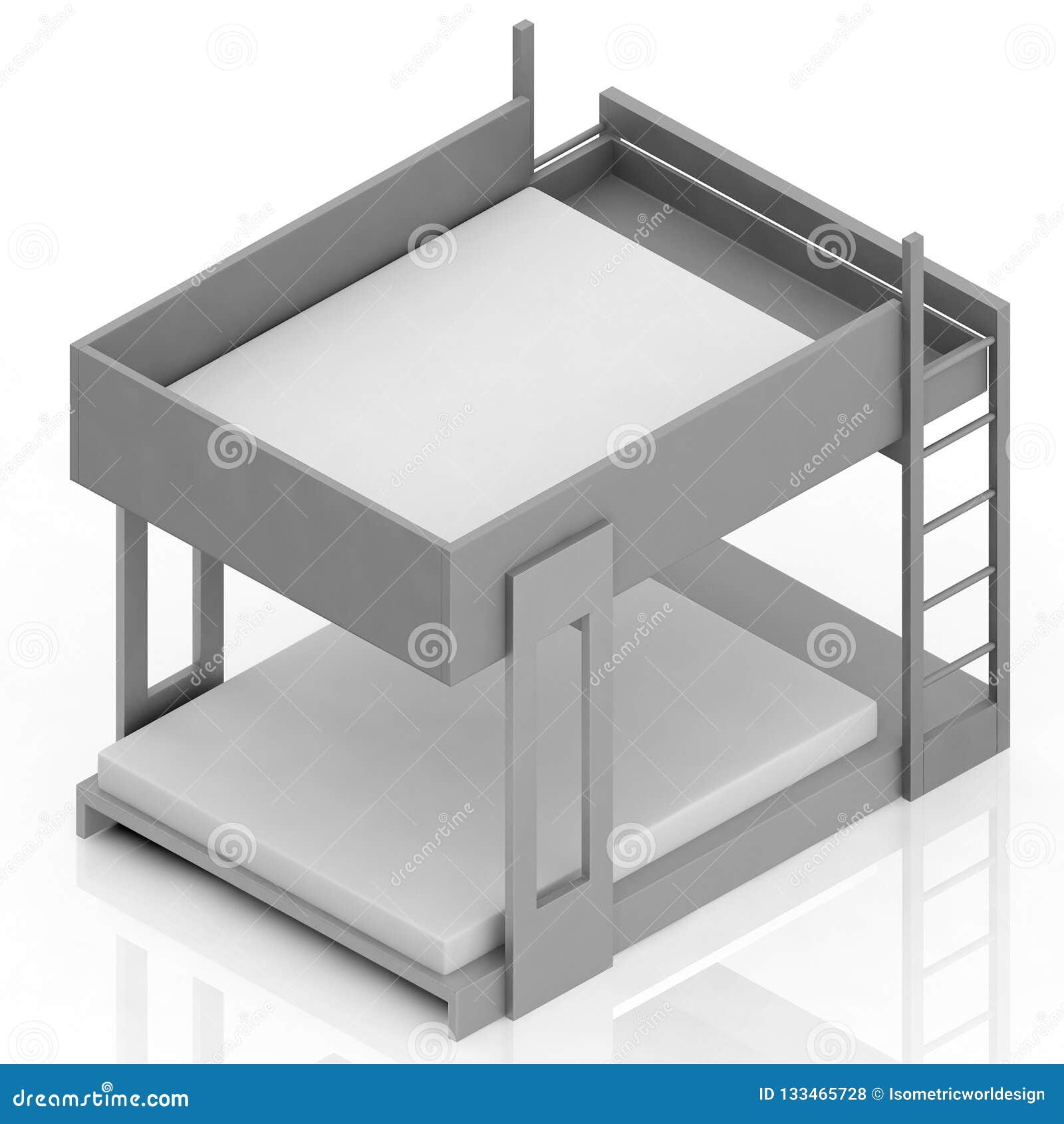 Isometric Kid Object 3D Rendering Stock Illustration - Illustration of ...