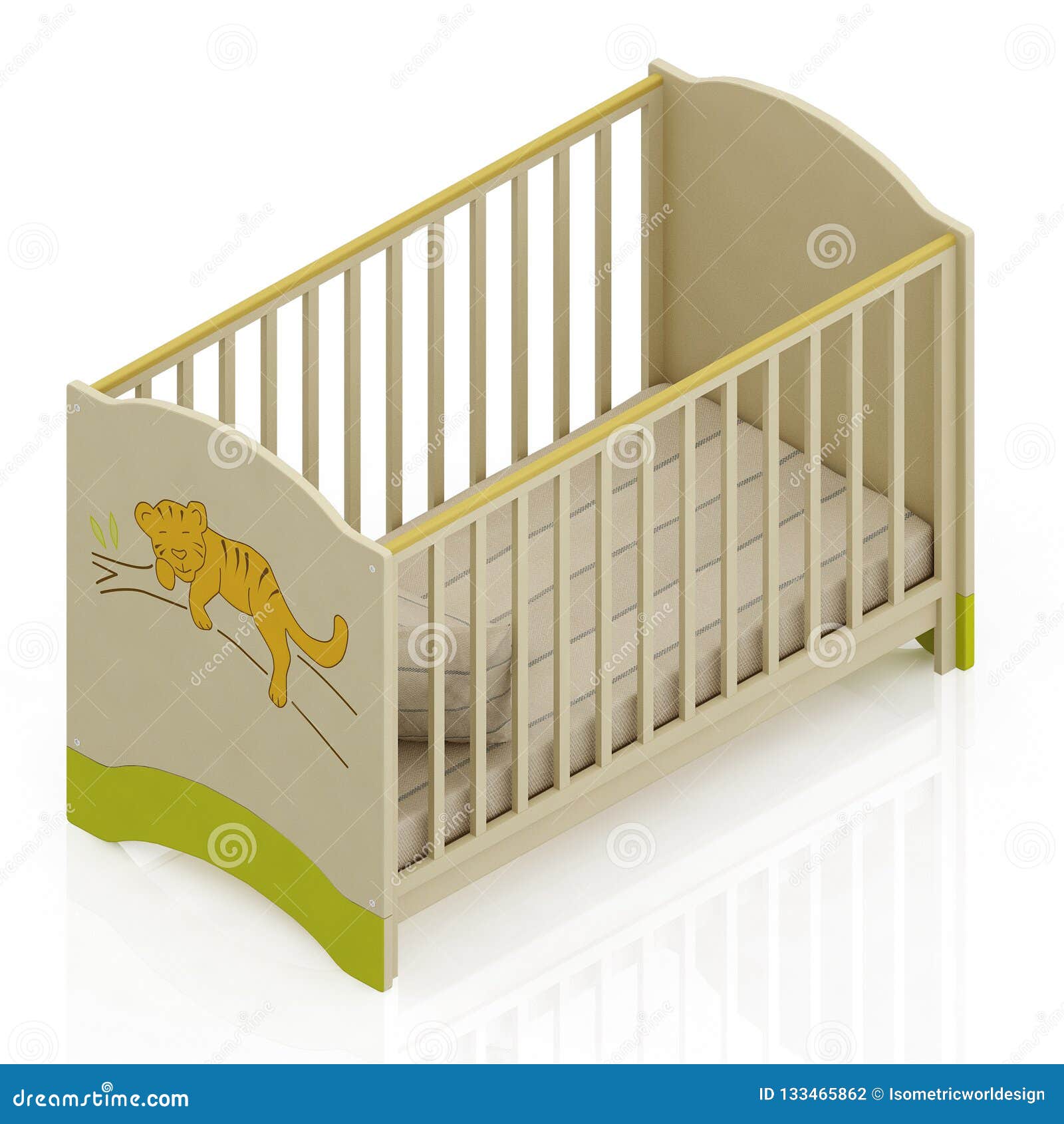 Isometric Kid Object 3D Rendering Stock Illustration - Illustration of ...