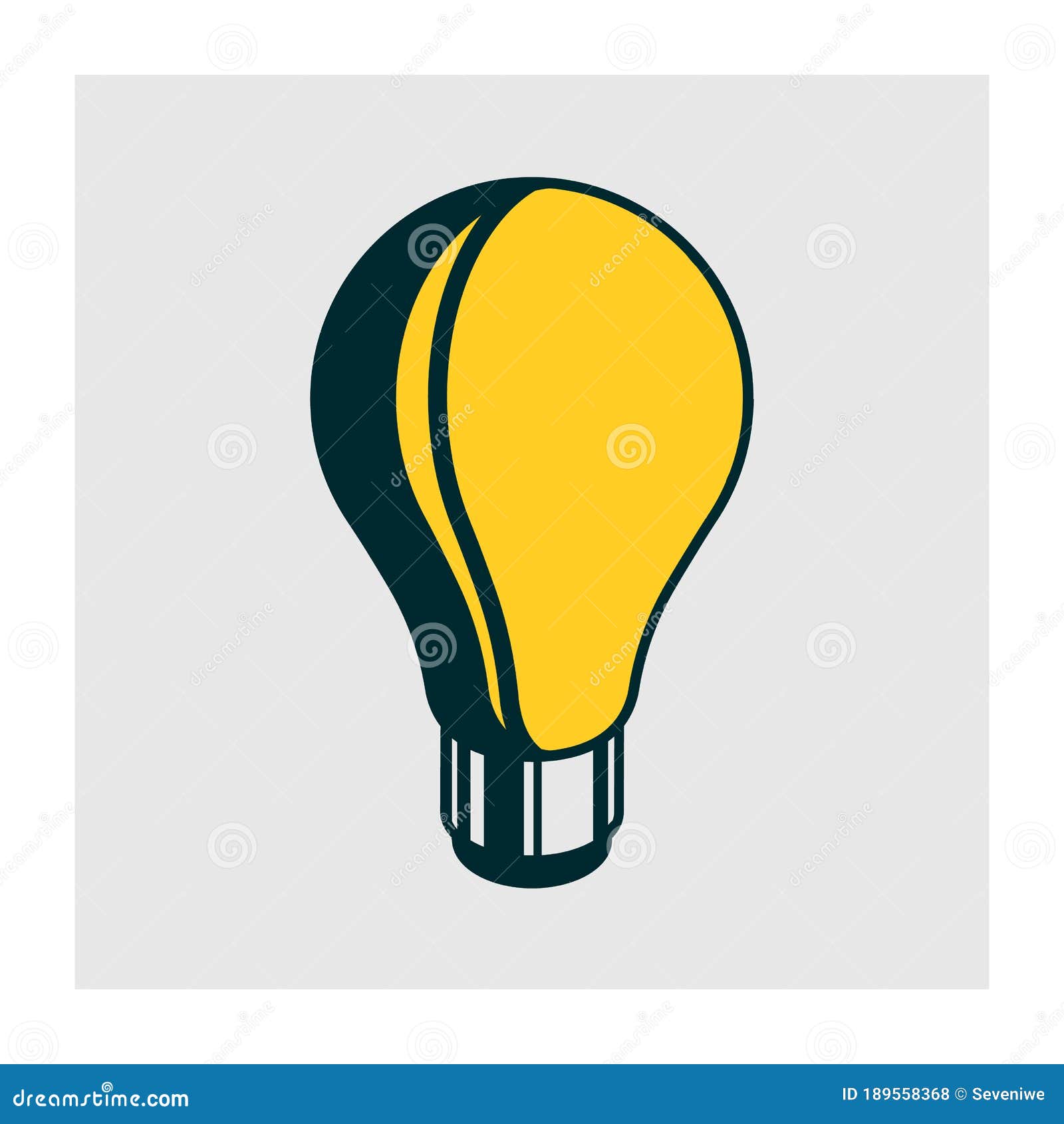 Isometric Lamp with Outline Stroke and Shadow Stock Vector ...