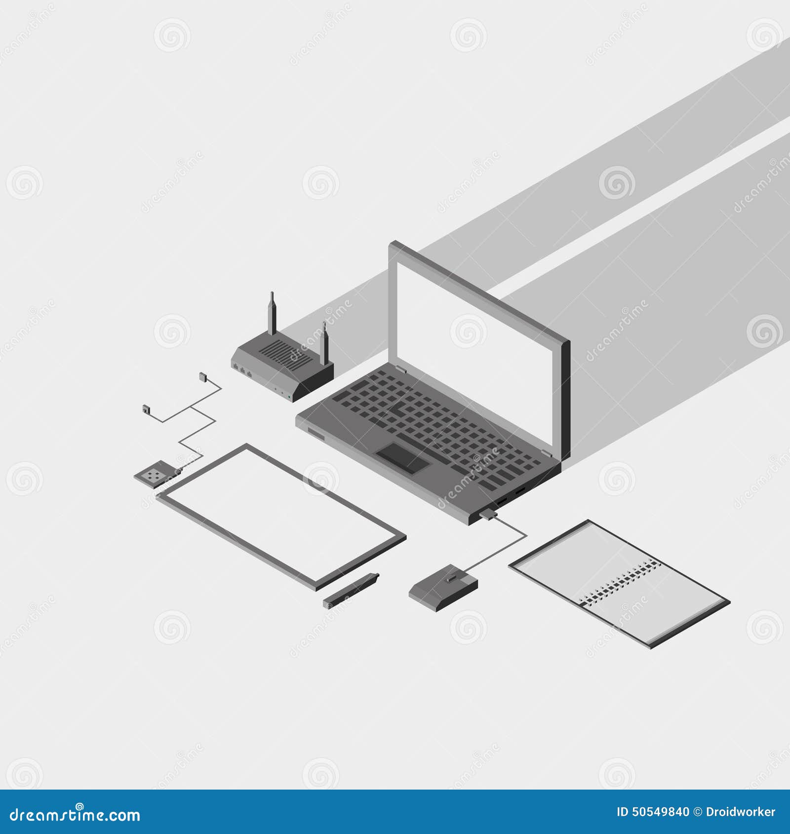 Isometric Laptop Stock Vector - Image: 50549840