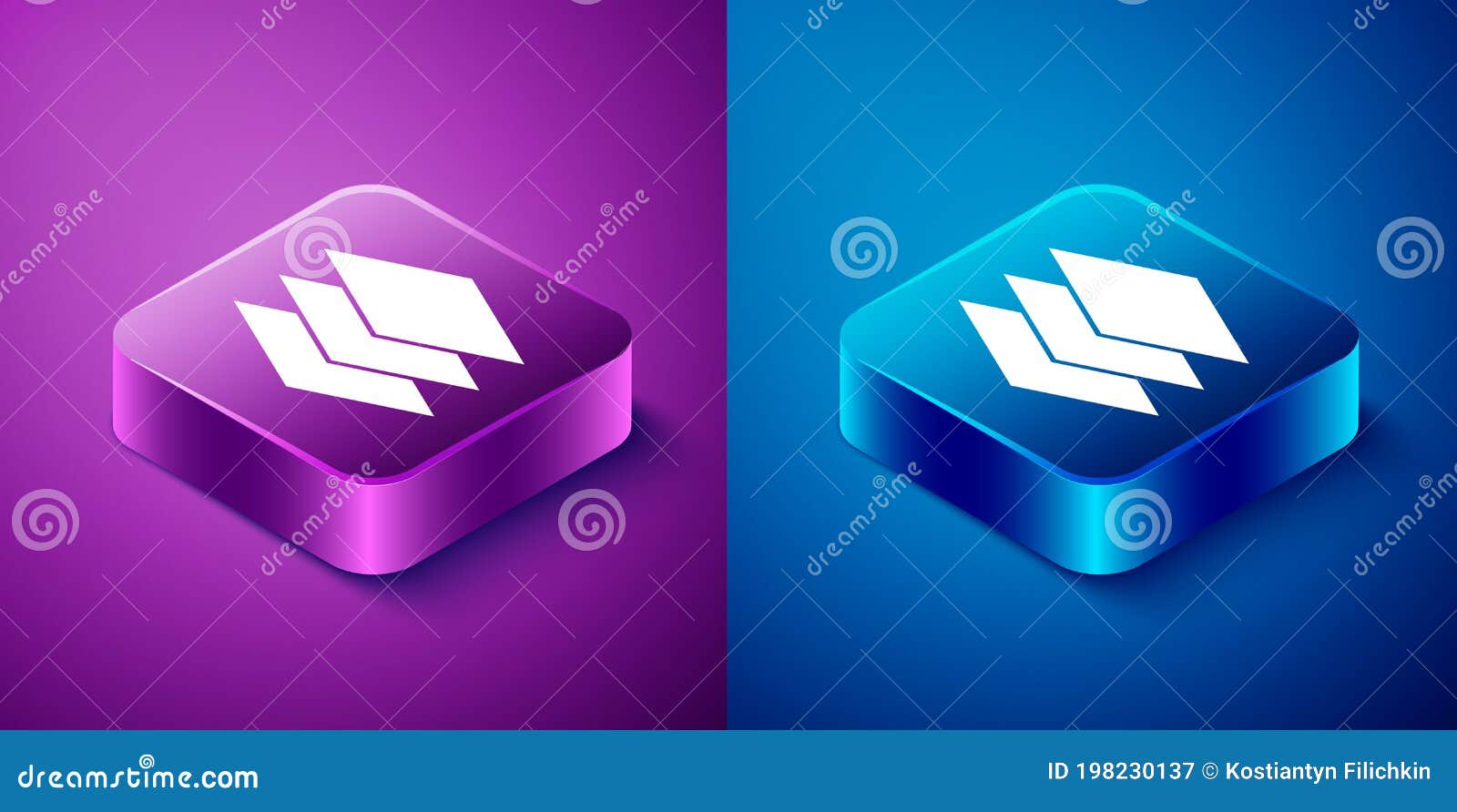 Isometric Layers And Steps Infographic Chart Cartoon Vector ...