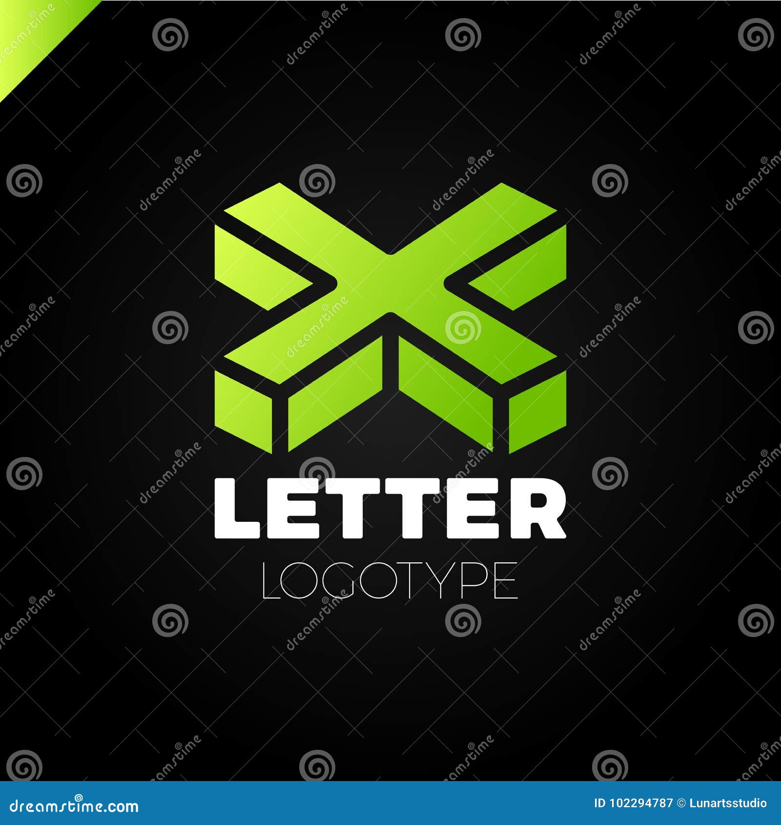 Isometric Letter X Logo Icon Design Template Elements Stock Vector ...