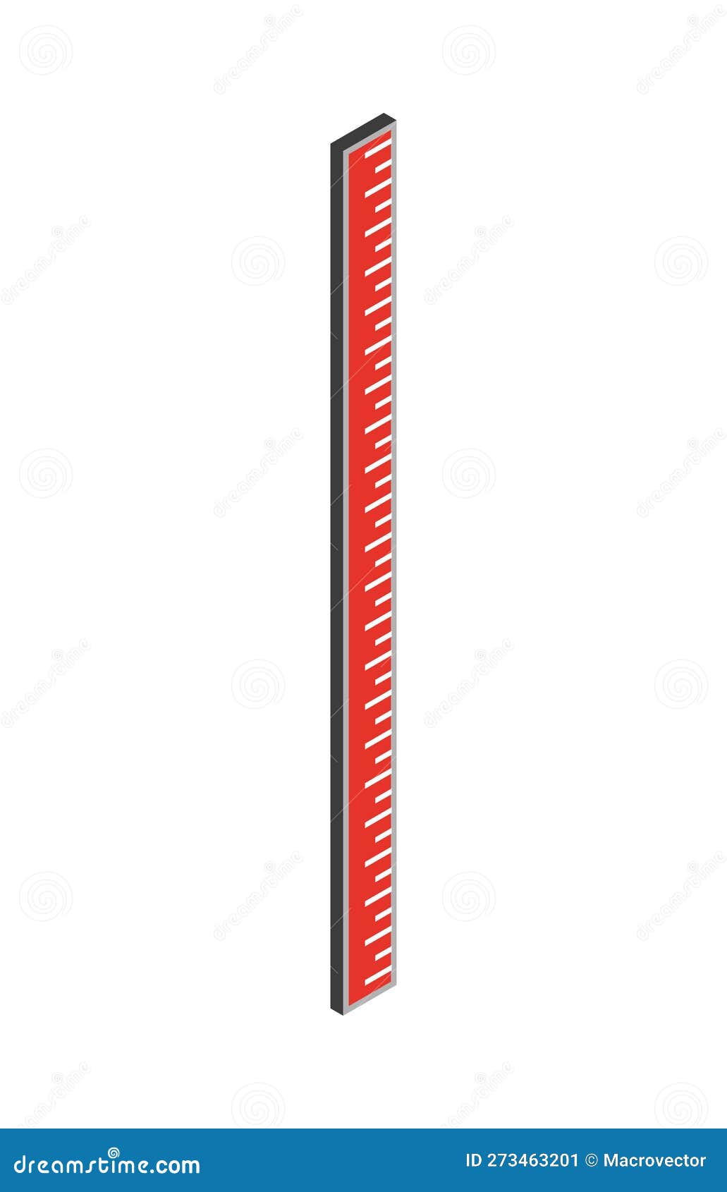 Isometric Level Ruler stock vector. Illustration of construction ...