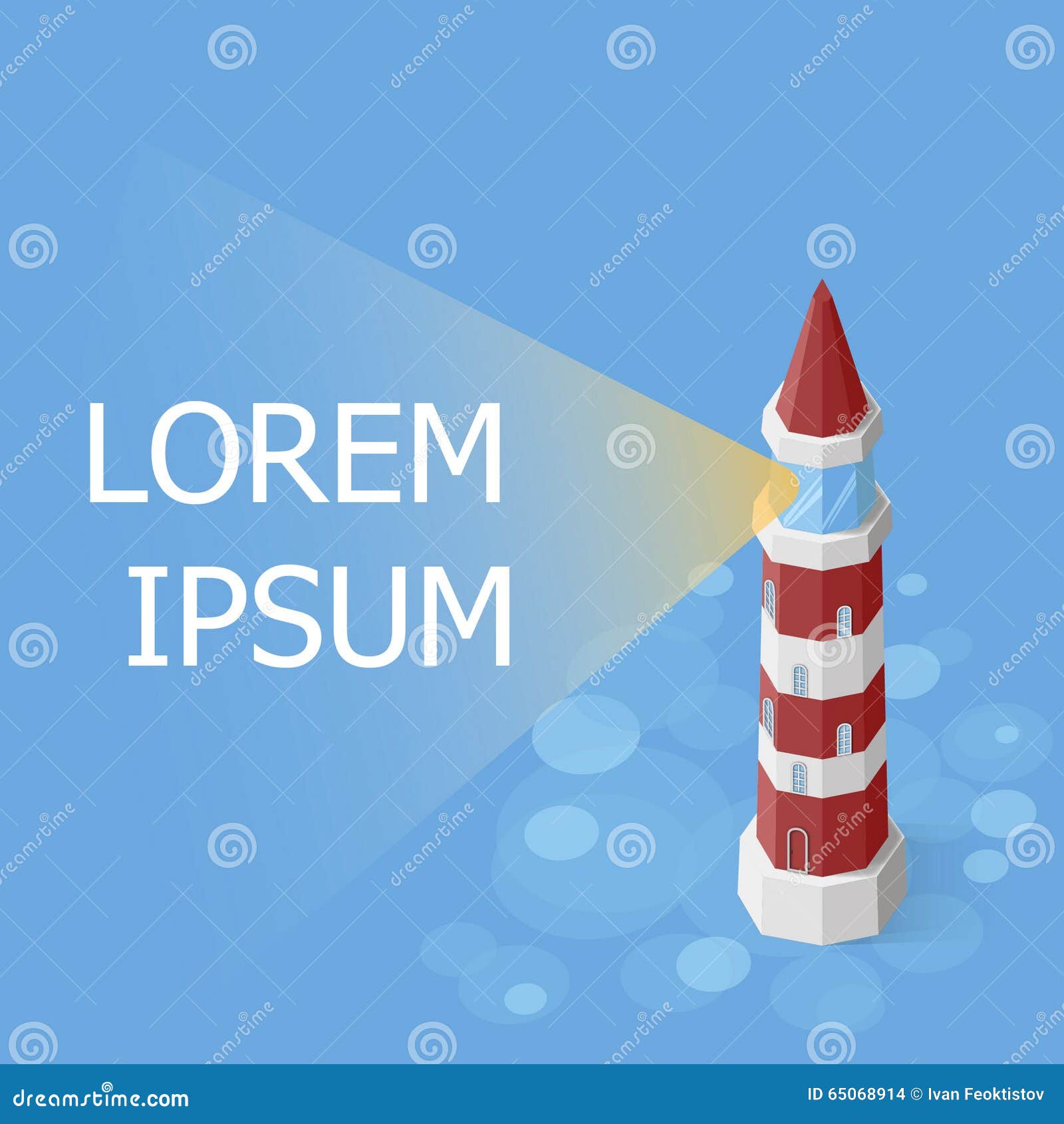 Isometric Light house stock illustration. Illustration of construction ...