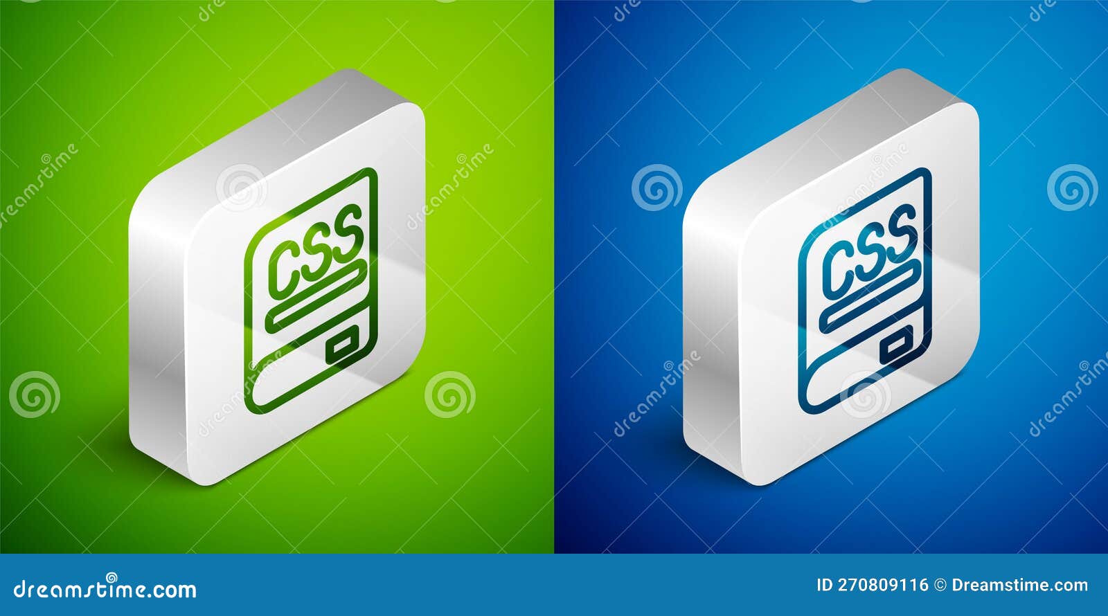 Isometric Line Books about Programming Icon Isolated on Green and Blue Background. Programming ...