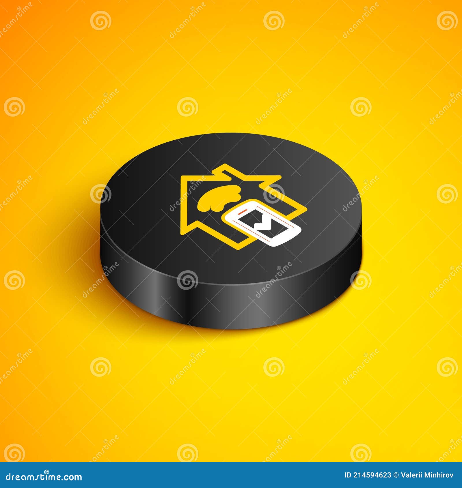 Isometric Line Smart Home - Remote Control System Icon Isolated on ...
