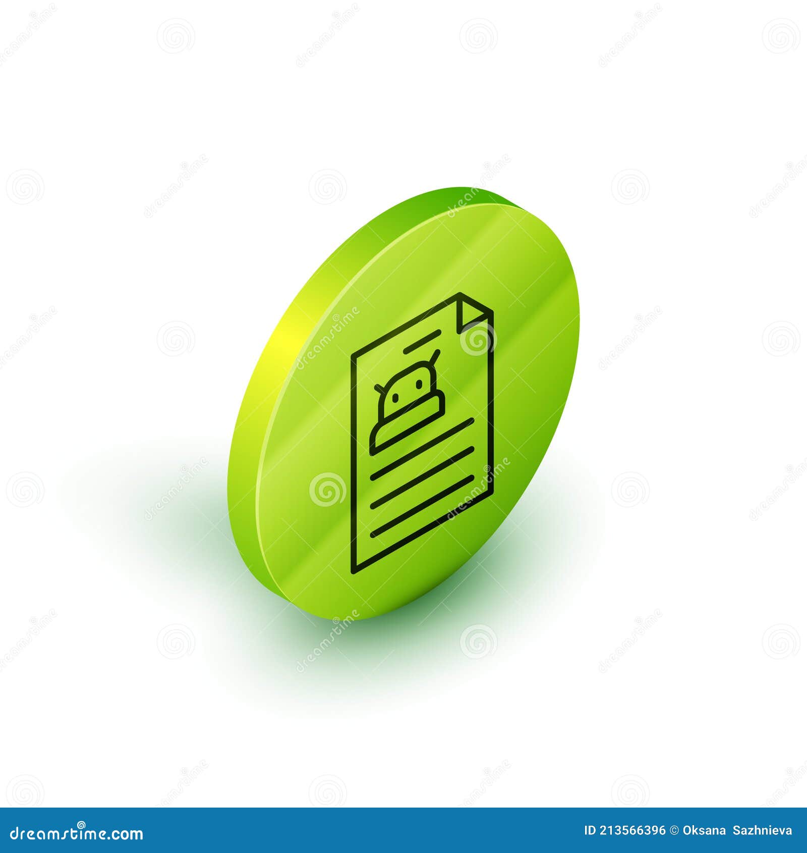 Isometric Line Technical Specification Icon Isolated on White ...