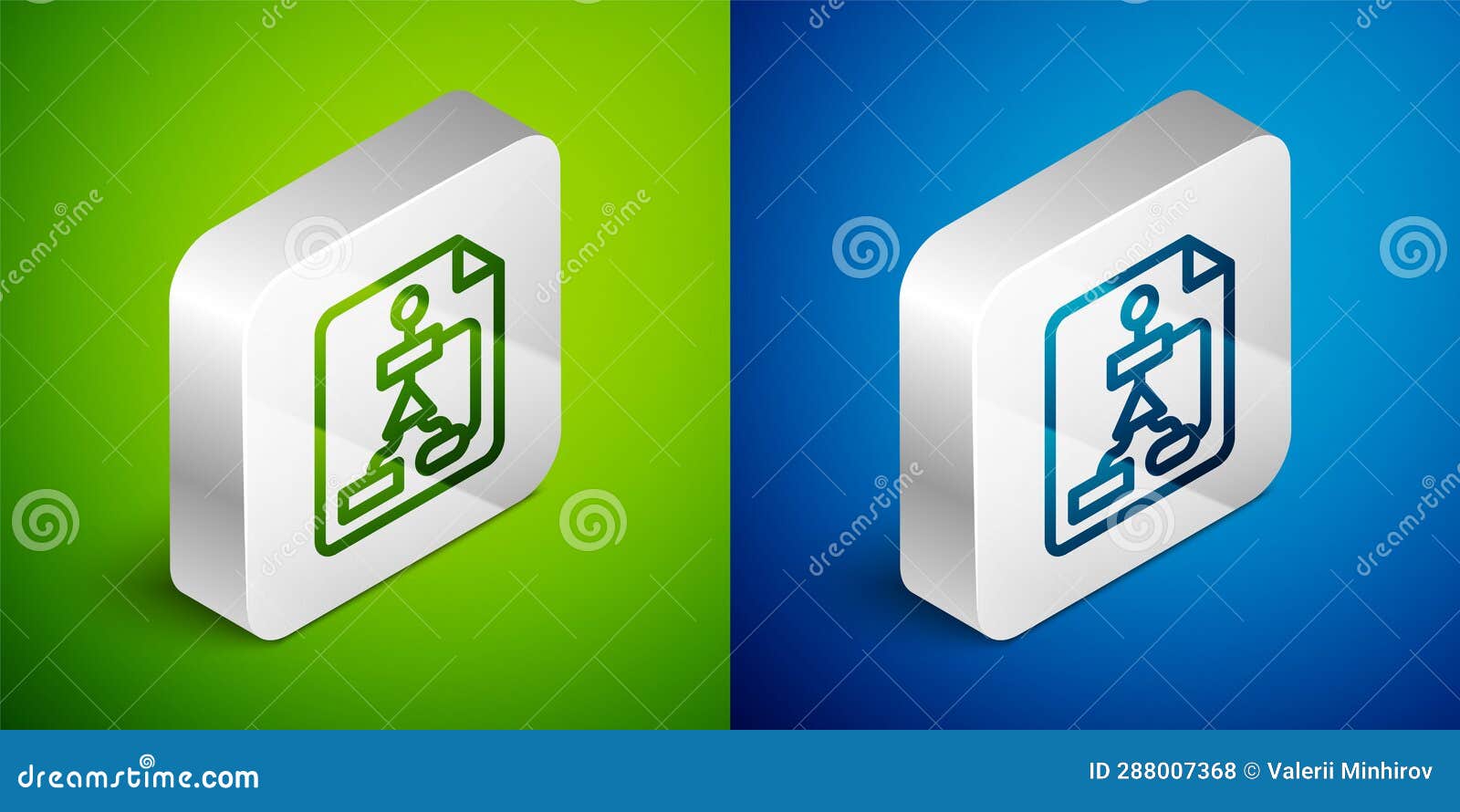Isometric Line Tile Flowchart for Program Design or Process Management ...