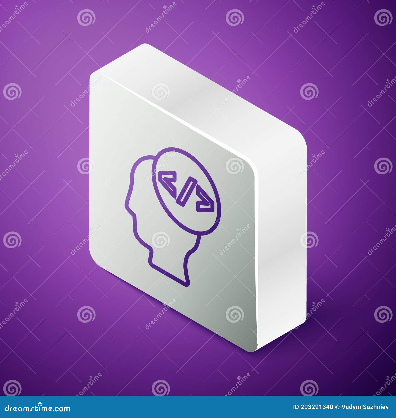 Isometric Line Web Design and Front End Development Icon Isolated on ...
