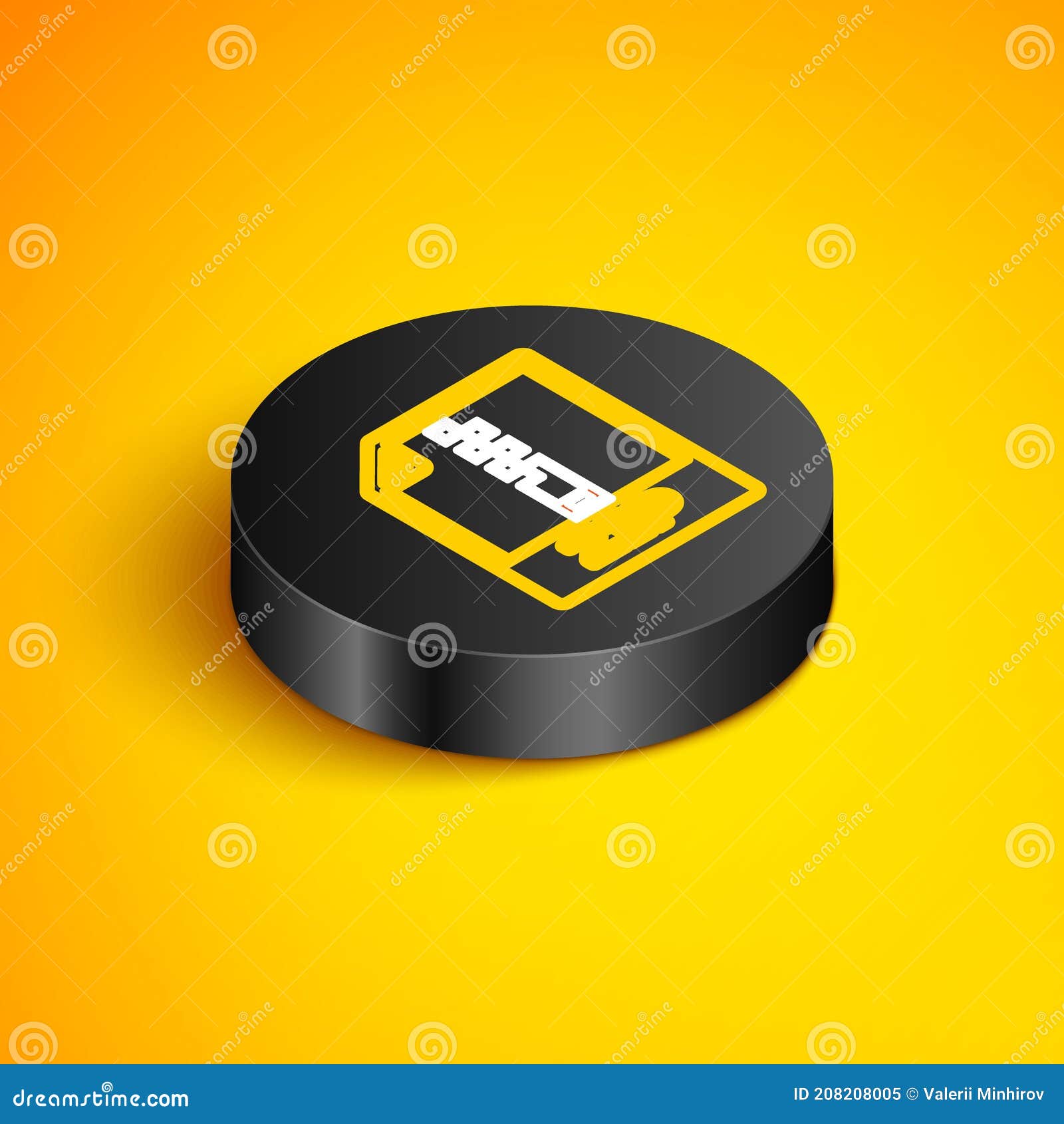 Isometric Line ZIP File Document. Download Zip Button Icon Isolated on ...