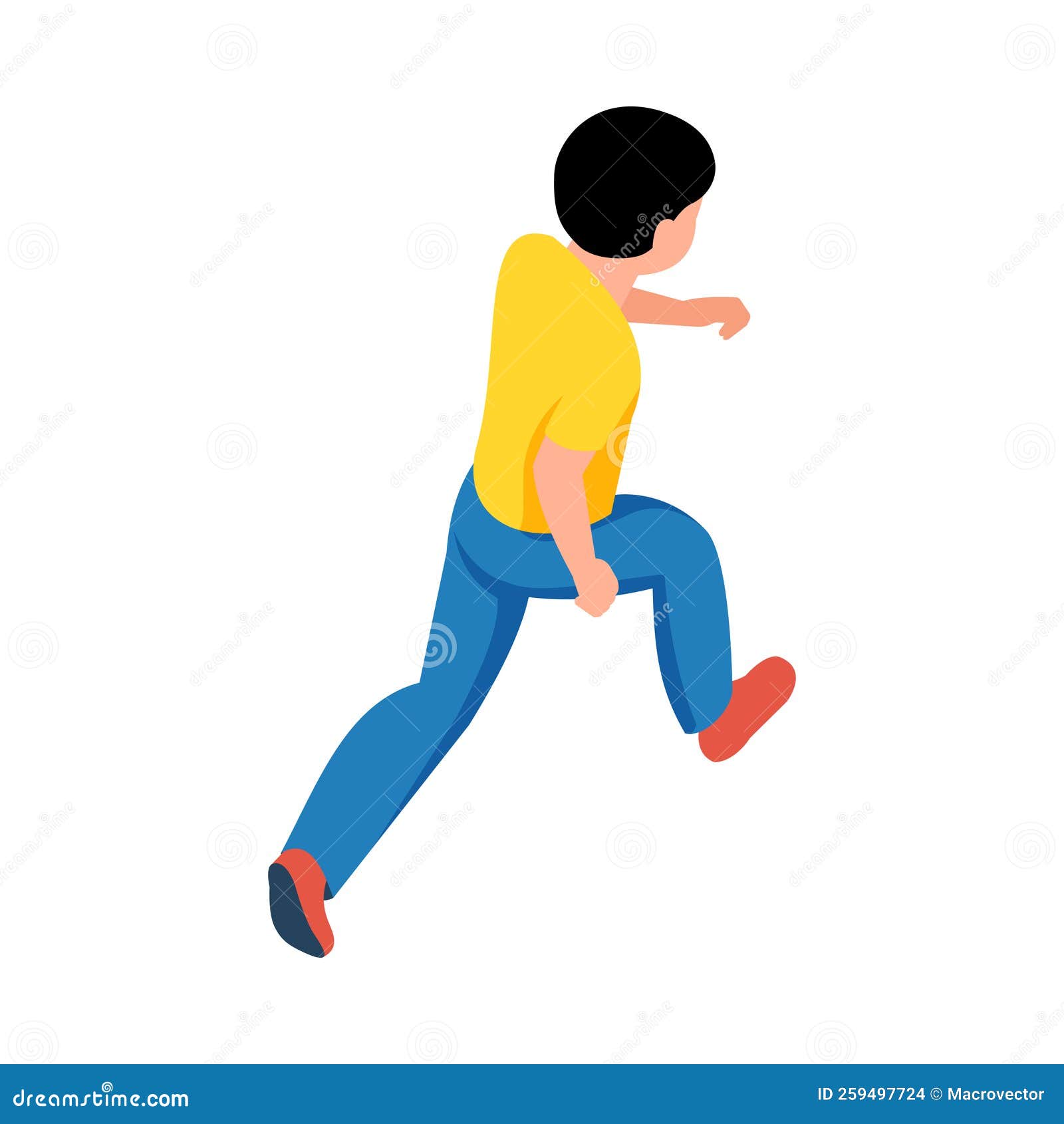 Isometric Little Boy stock vector. Illustration of element - 259497724