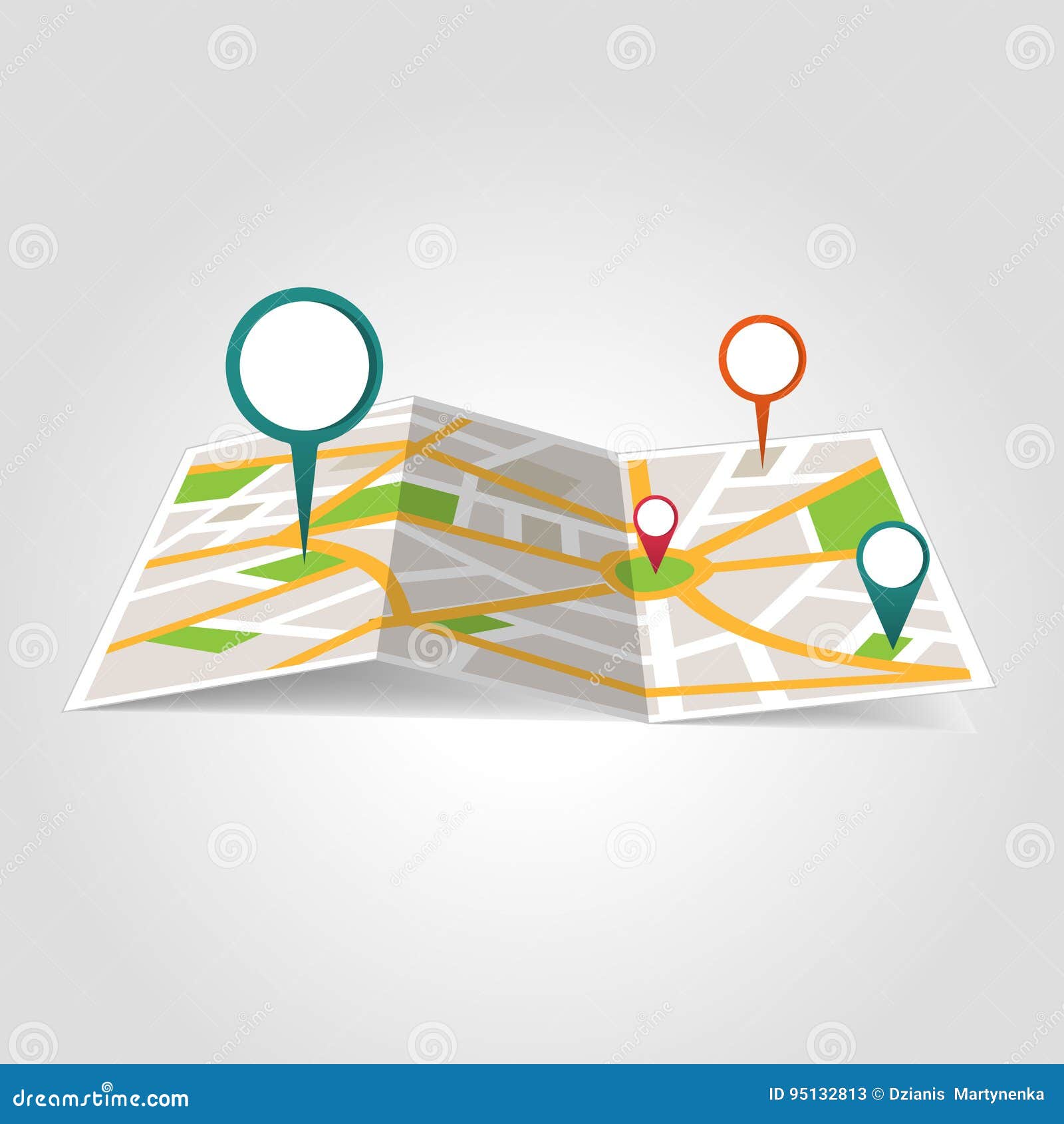 Isometric location map stock vector. Illustration of element - 95132813