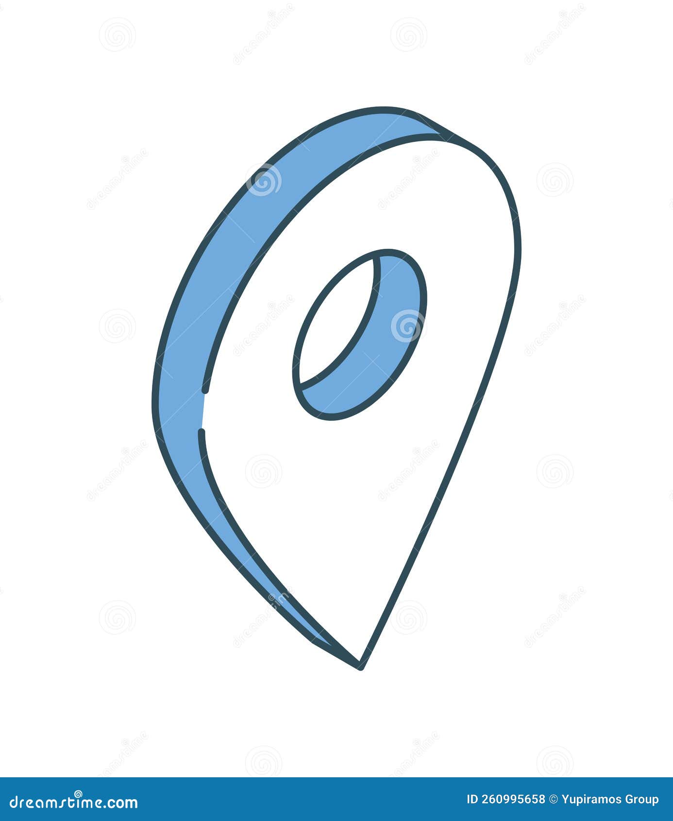 Isometric location pin stock illustration. Illustration of travel ...