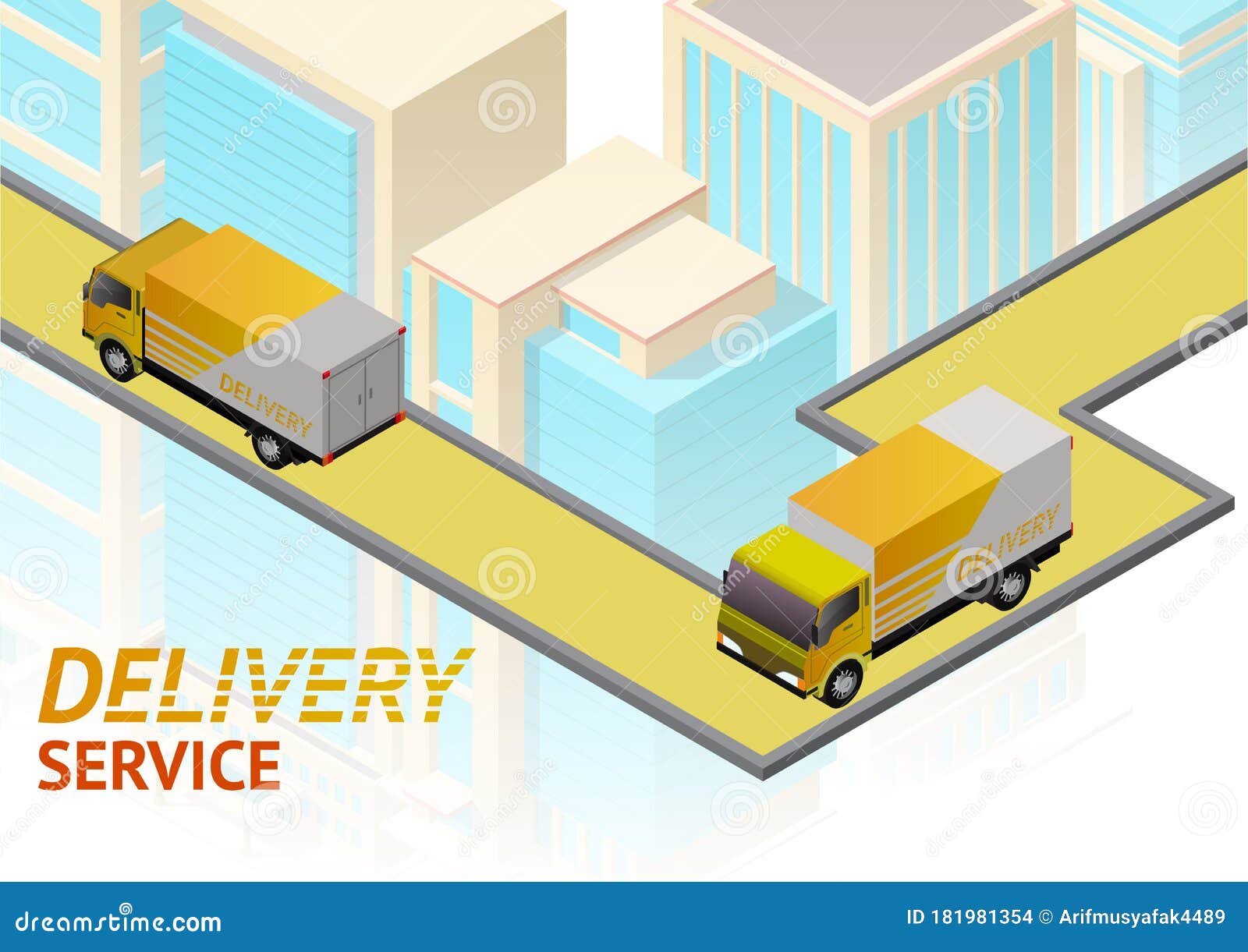 Isometric Logistics and Delivery Concept Stock Vector - Illustration of ...