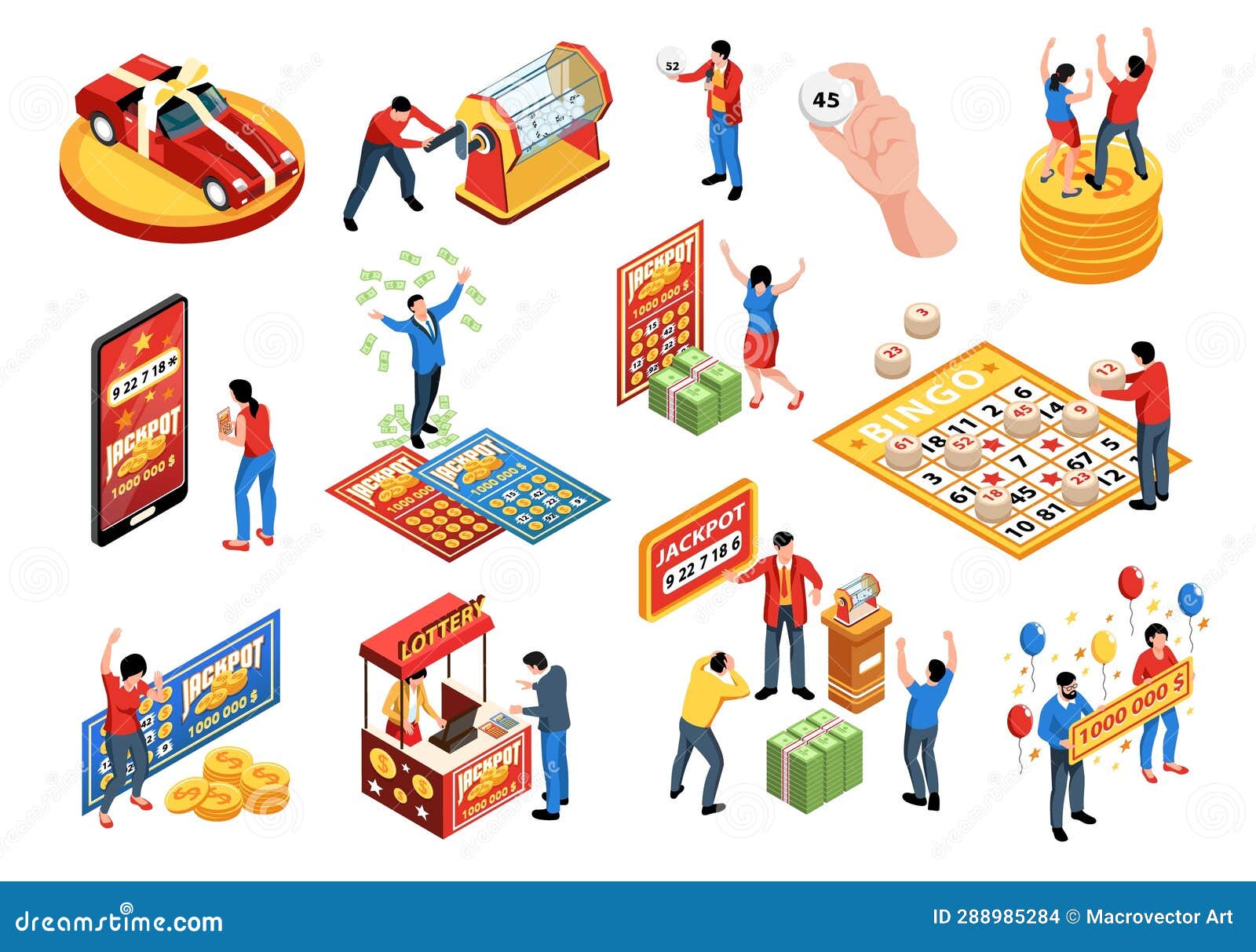 Isometric Lottery Set stock vector. Illustration of coin - 288985284 Isometric Lottery Set stock vector. Illustration of coin - 288985284