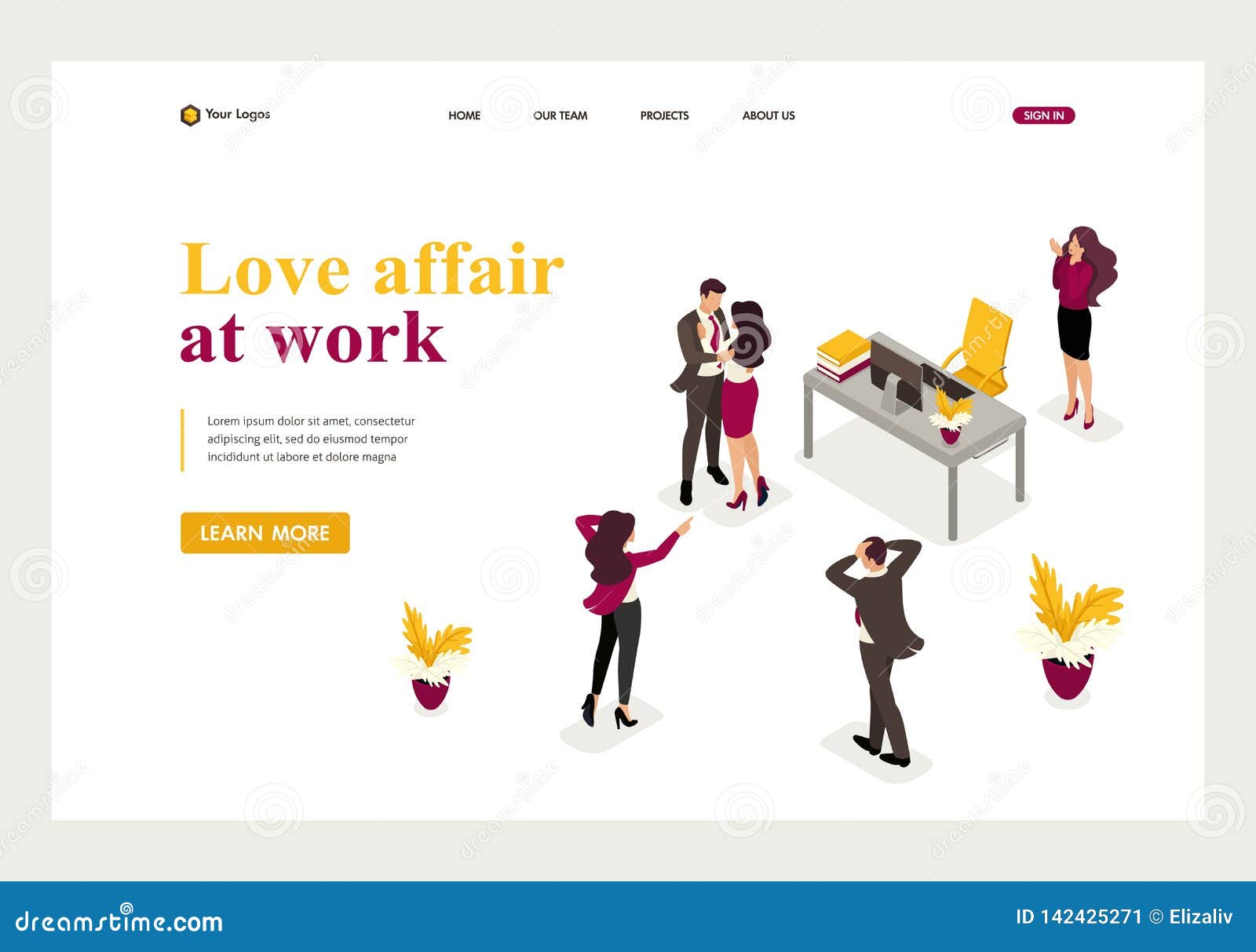 Isometric Love Affair at Work, Colleagues Shocked Love Colleagues ...