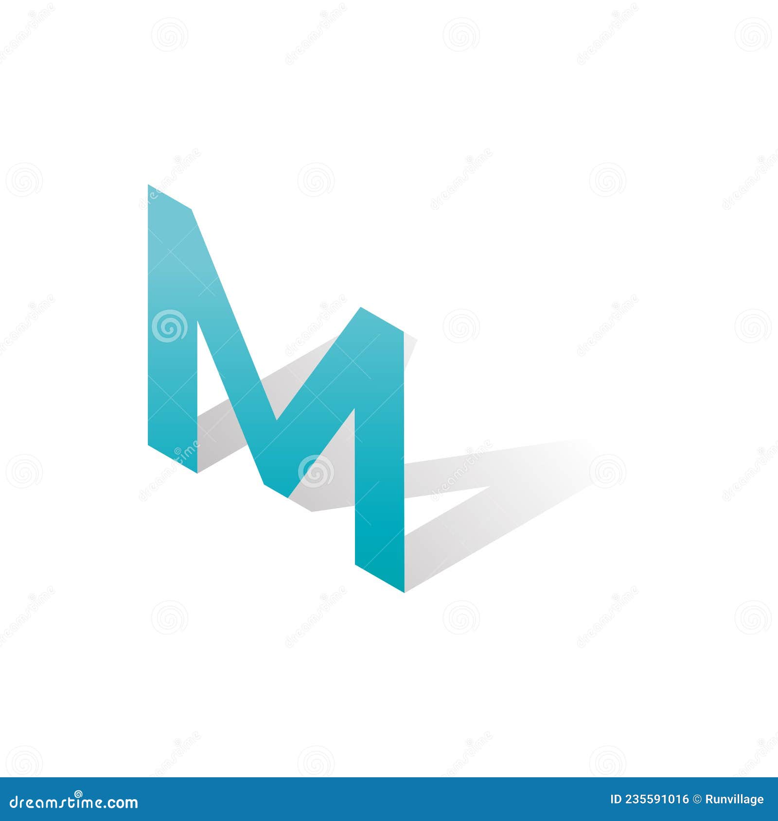 Isometric M Letter Logo Vector Stock Vector - Illustration of ...