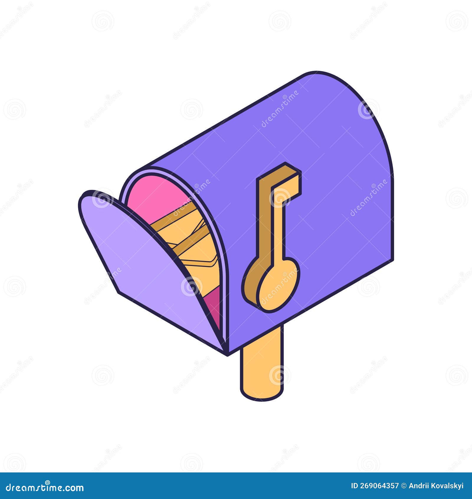 Set Isometric Mail Box, Envelope And Check Mark, Upload Inbox And ... Set Isometric Mail Box, Envelope And Check Mark, Upload Inbox And ...