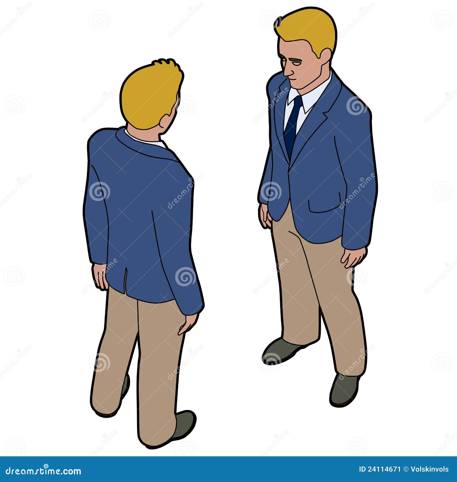 Isometric man stock vector. Illustration of pose, self - 24114671