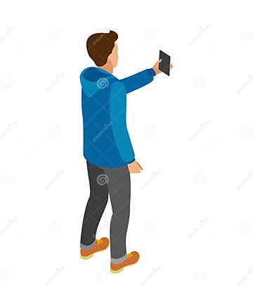 Isometric Man Illustration stock vector. Illustration of people - 275981417
