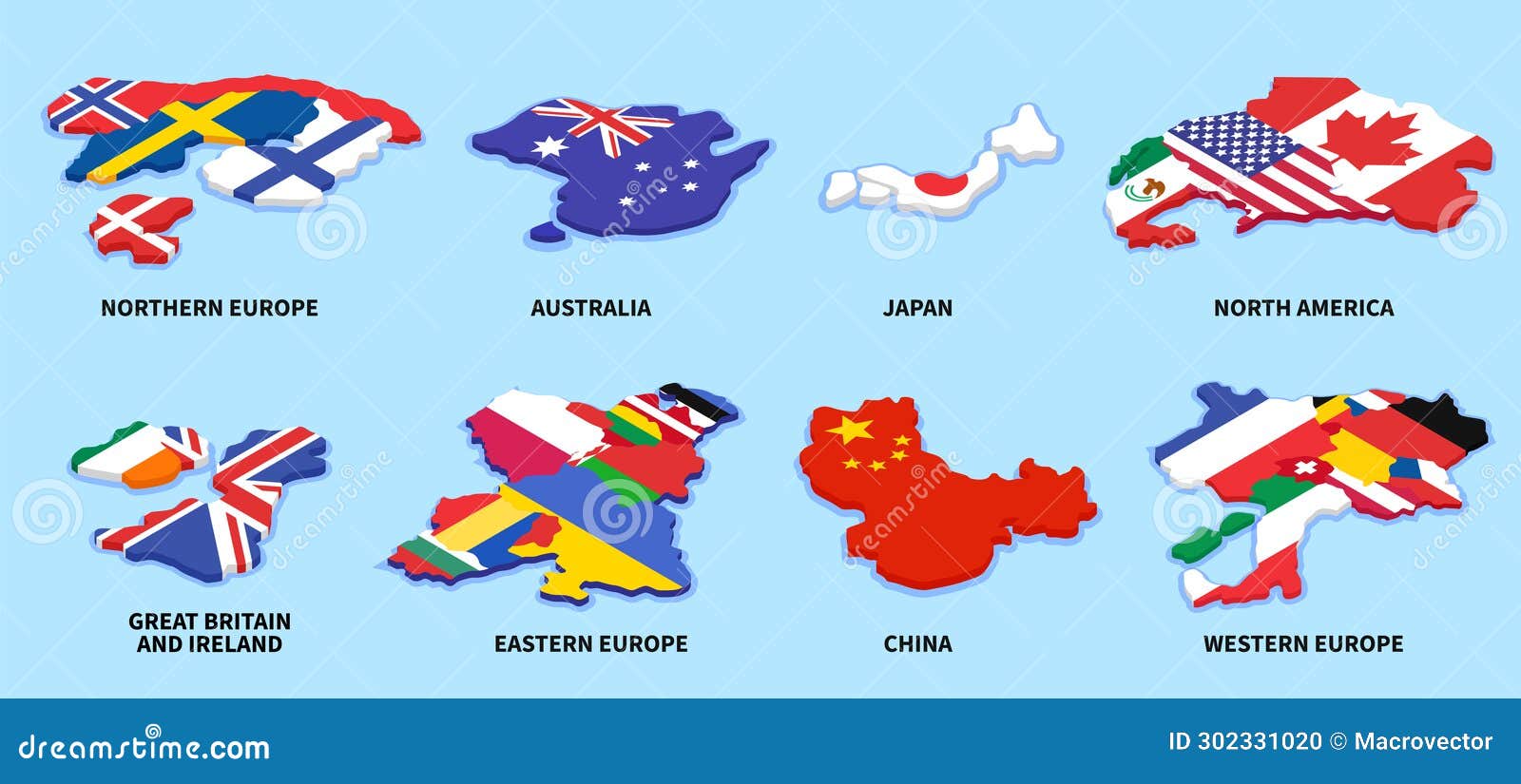 Isometric Map Illustrations Stock Illustration - Illustration of land ...