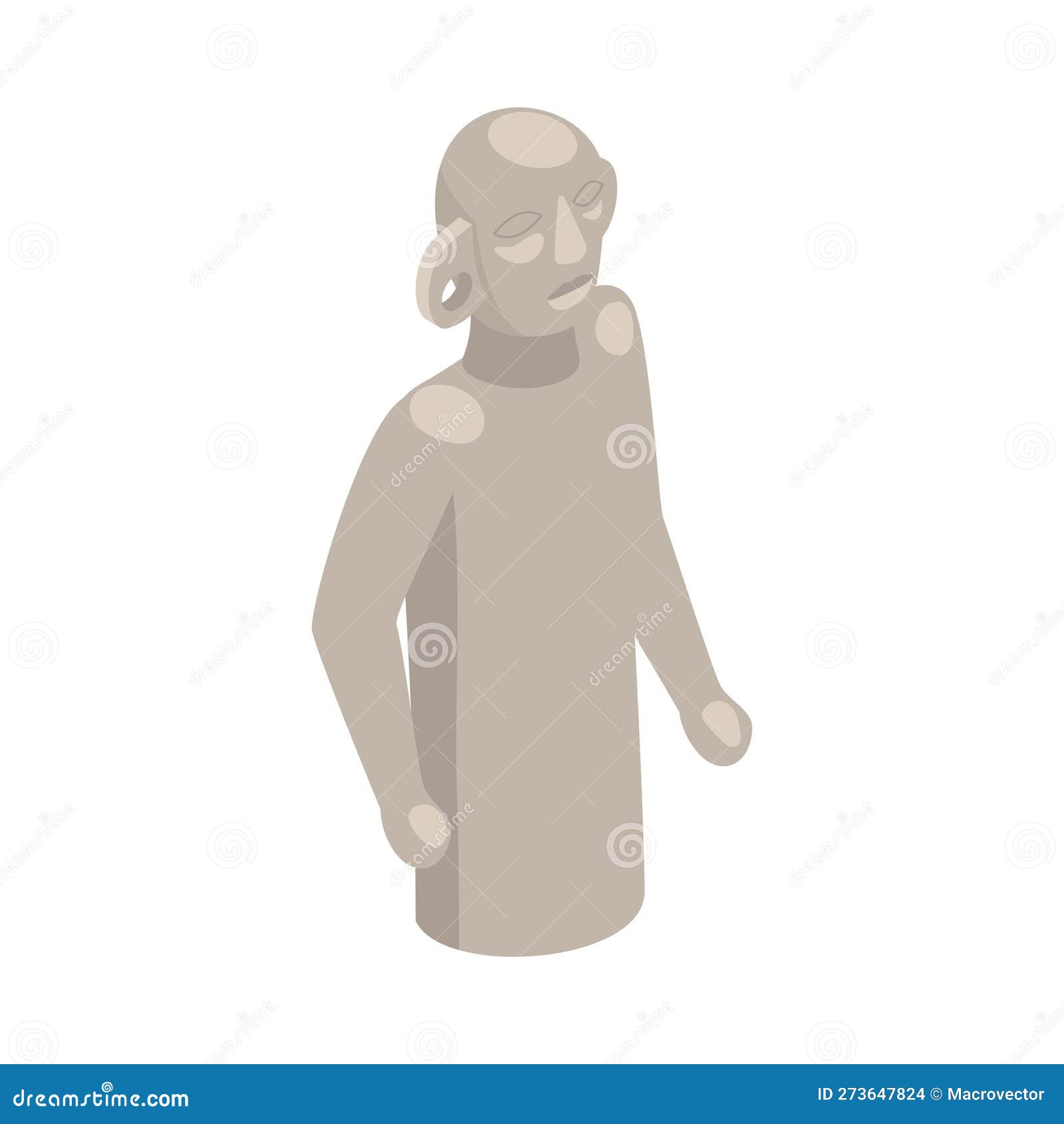 Isometric Maya Idol stock vector. Illustration of creative - 273647824