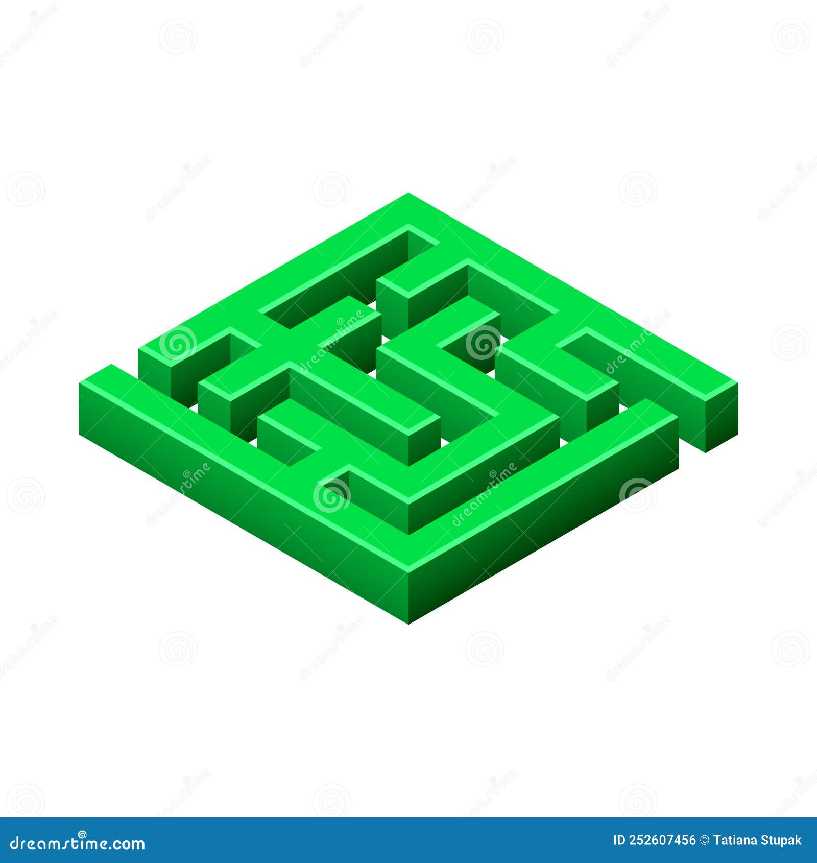 Isometric Maze, Labyrinth for Business Concept. Vector Isolated ... Isometric Maze, Labyrinth for Business Concept. Vector Isolated ...
