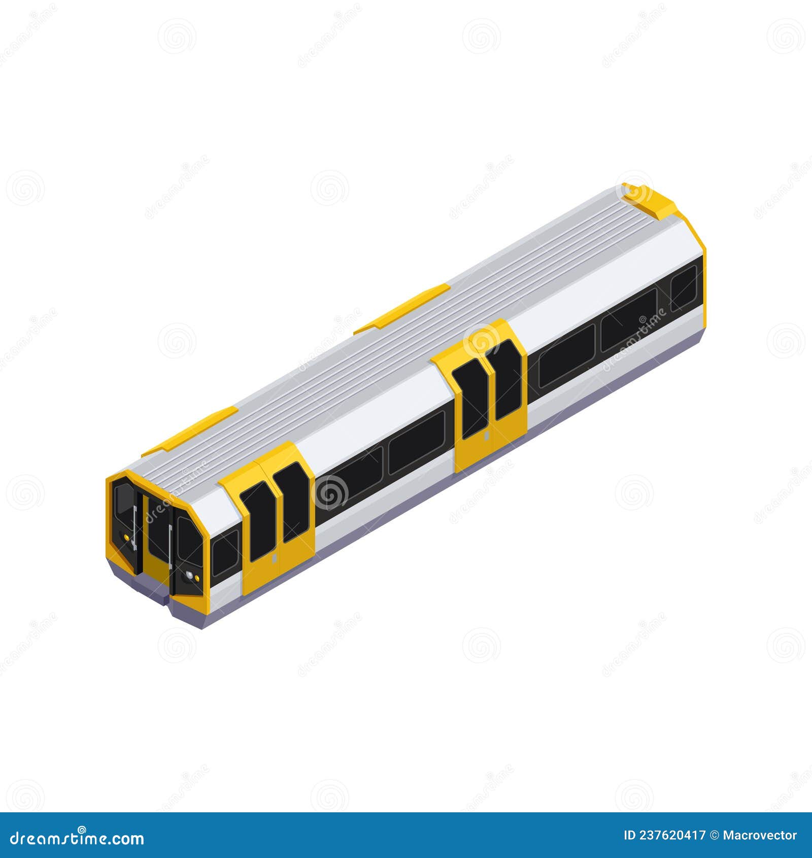 Isometric Metro Train Composition Stock Vector - Illustration of icon ...