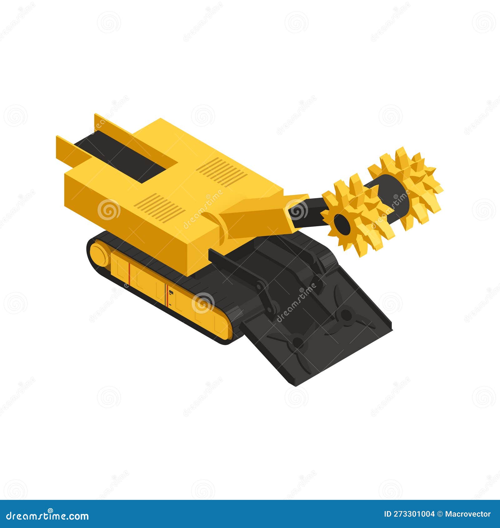 Isometric Tunneling Drilling Rigs, Self-propelled Drilling Rigs. Bucket ...