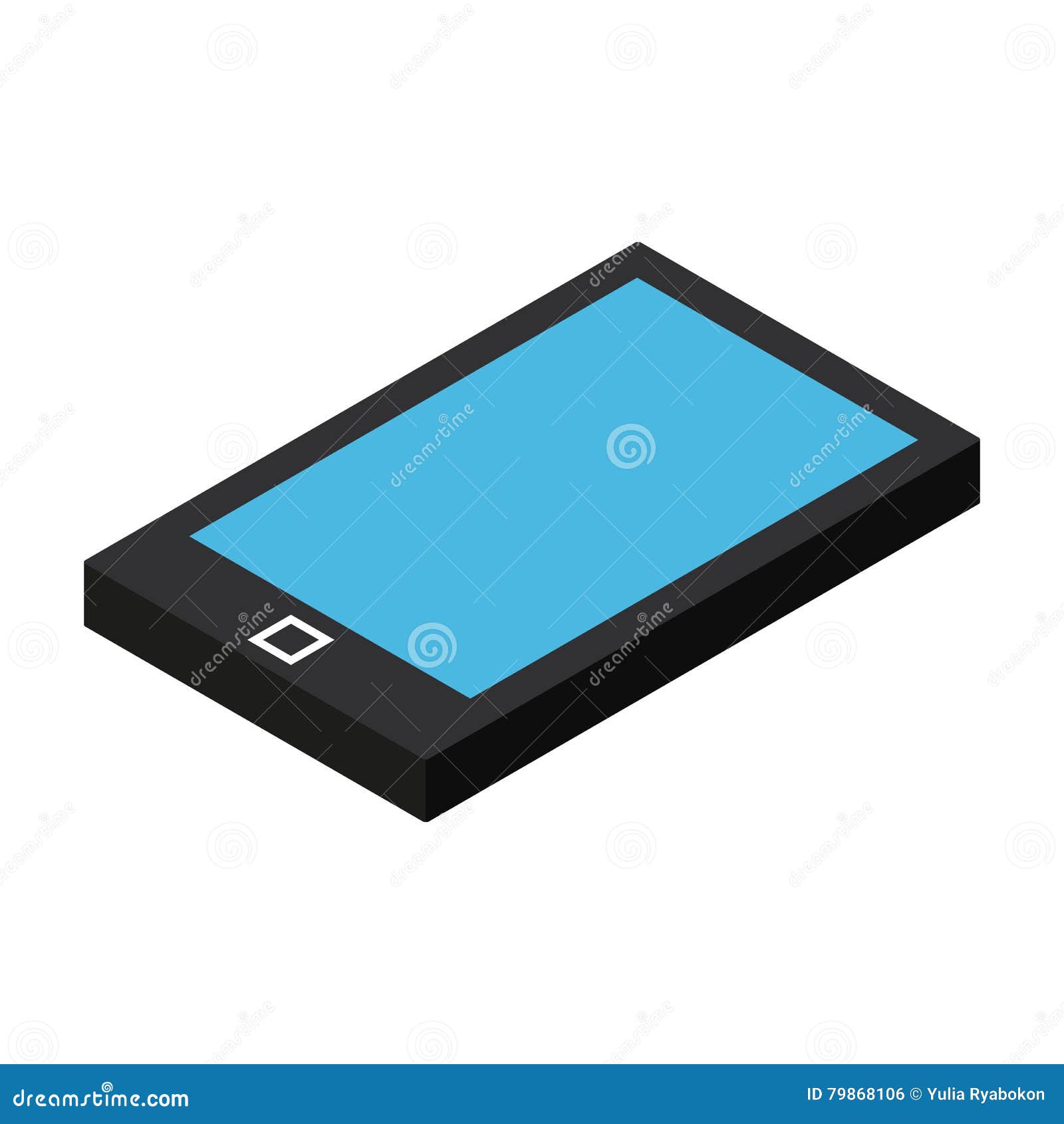 Isometric Mobile Phone Icon Stock Vector - Illustration of hightech ...