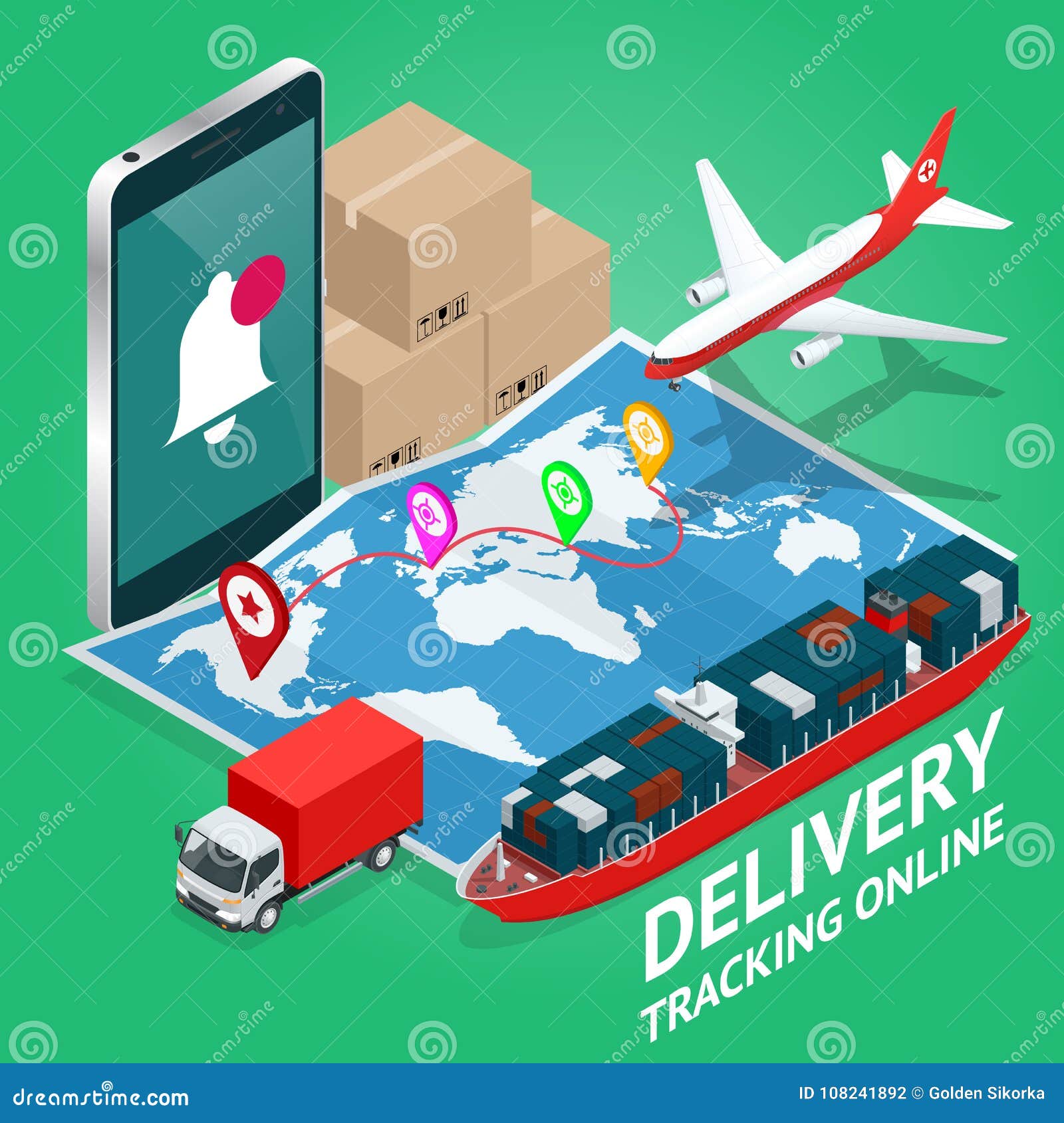 Set Delivery Tracking, Project Team Base, Arrow, Pie Chart Infographic ...