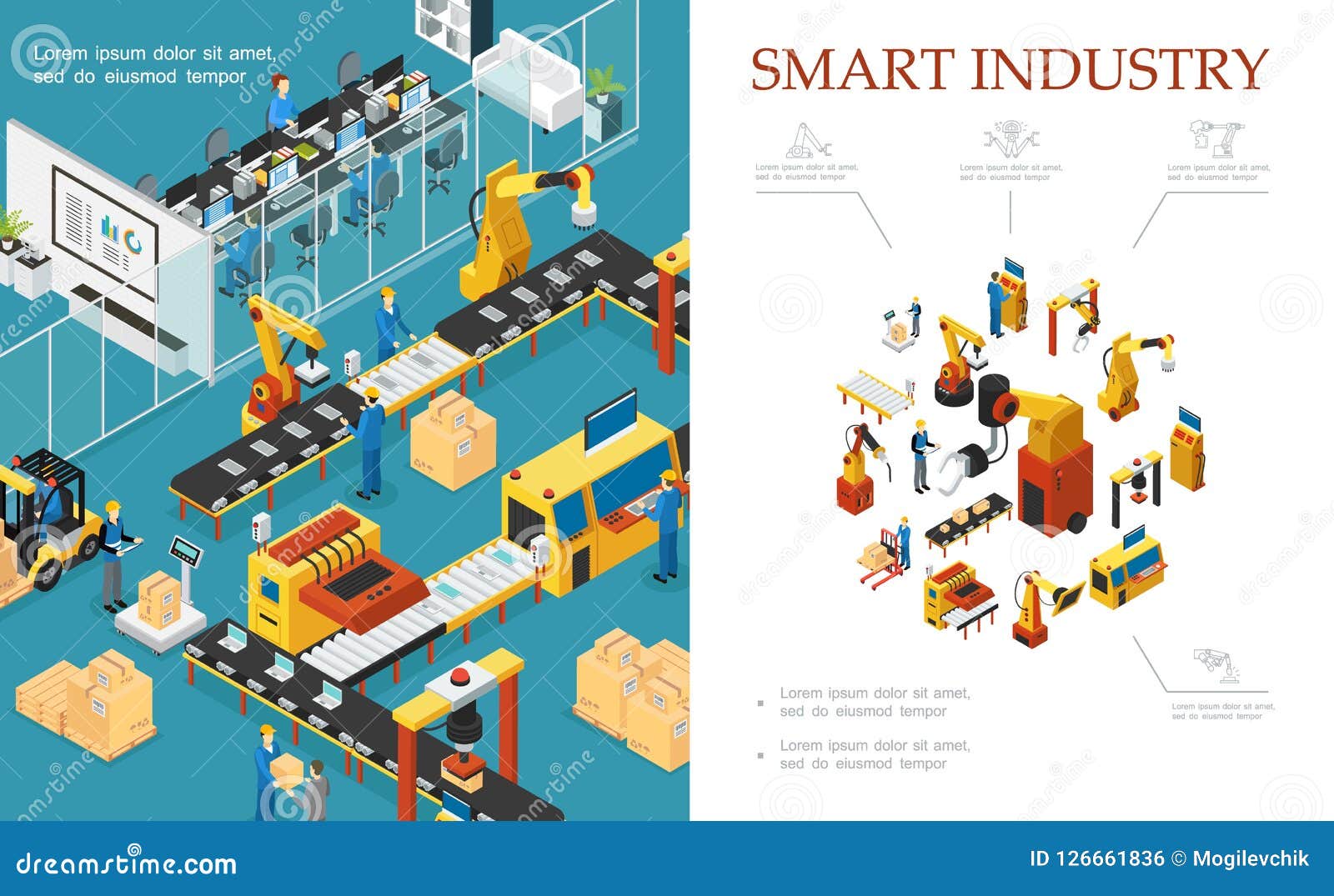 Industrial And Production Linear Icons In Black. Big UI Icons ...