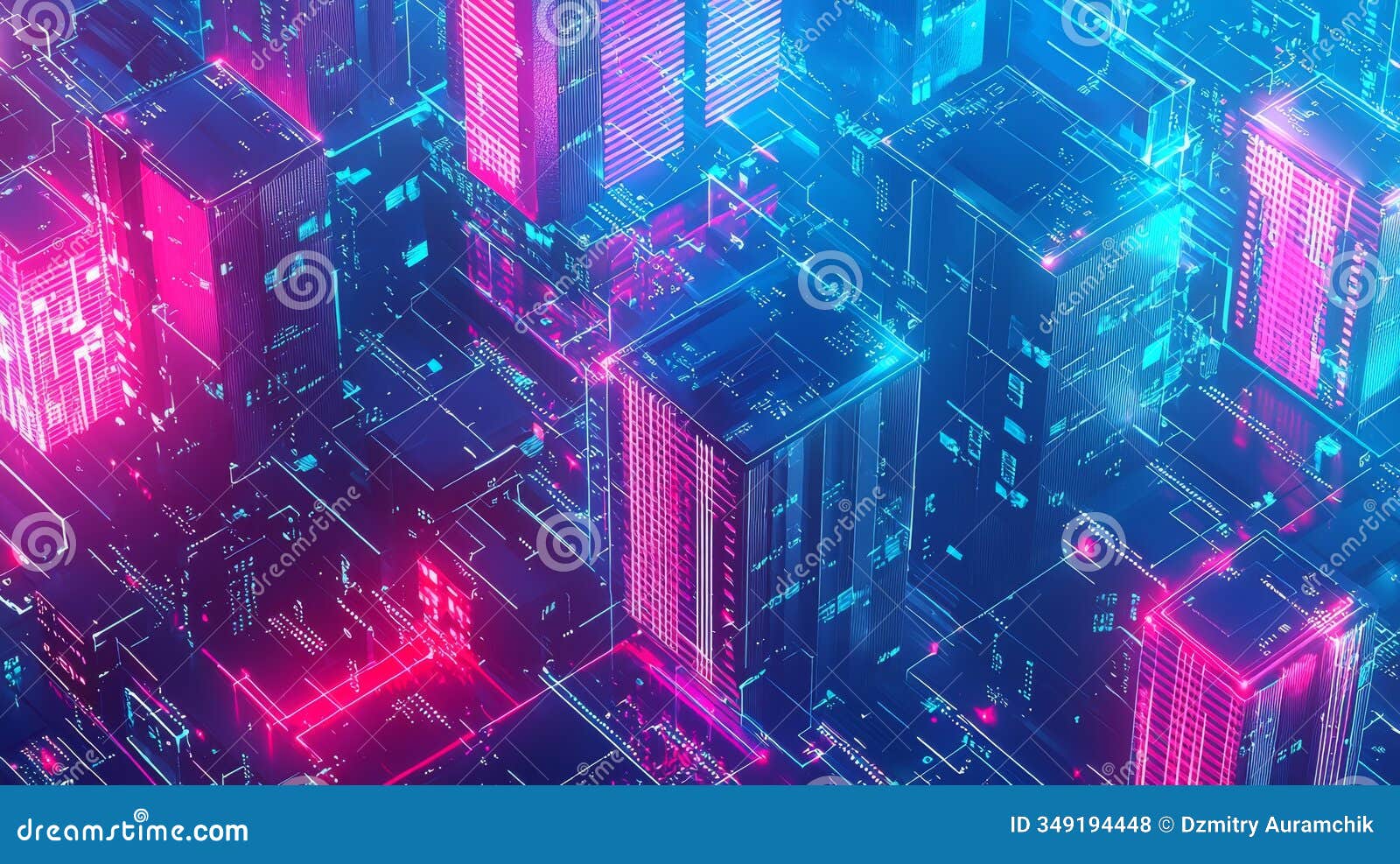 Isometric Modern Representation of Intelligent Buildings or Smart ...
