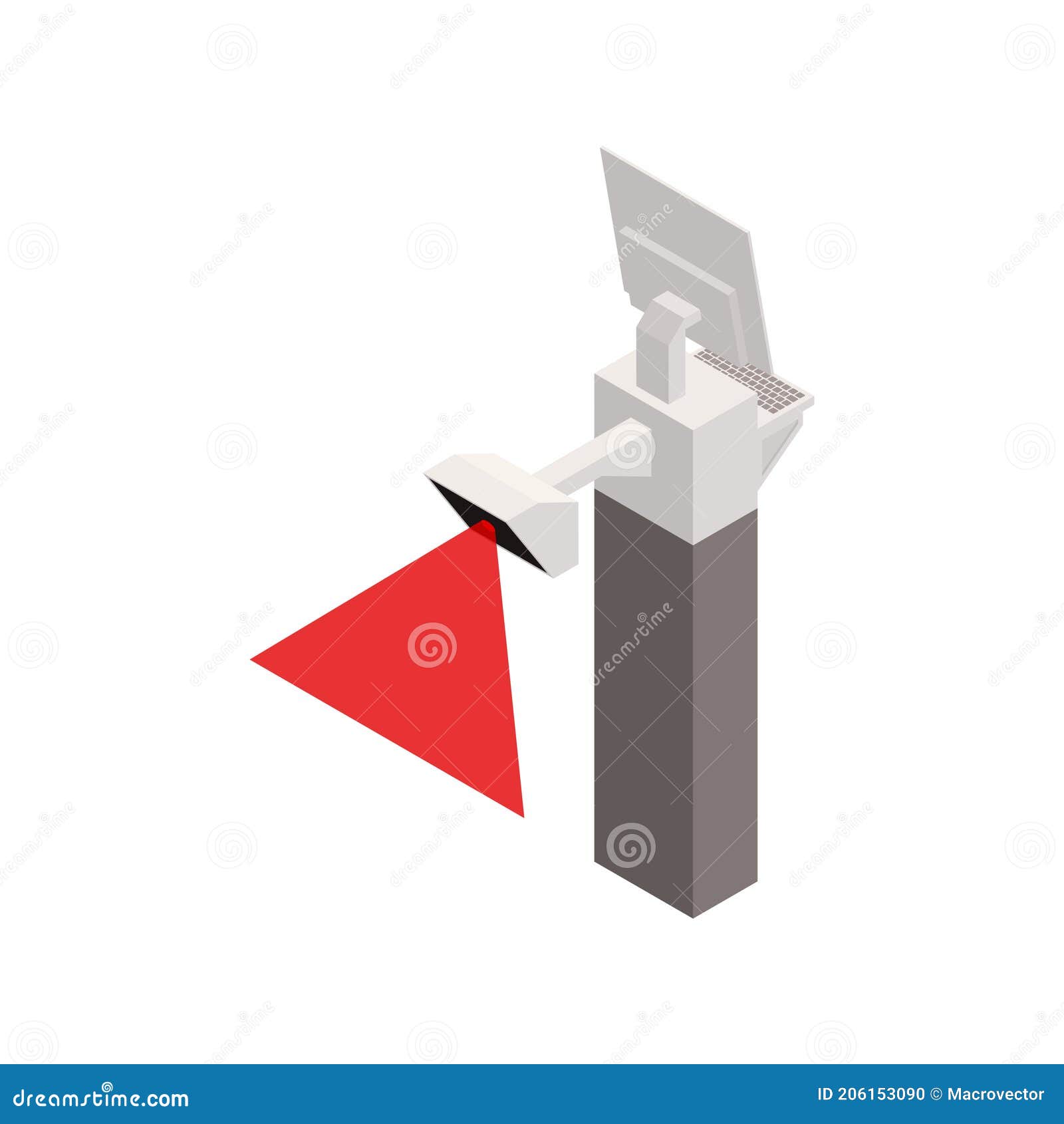 Warehouse Scanner Illustration Stock Vector - Illustration of ...