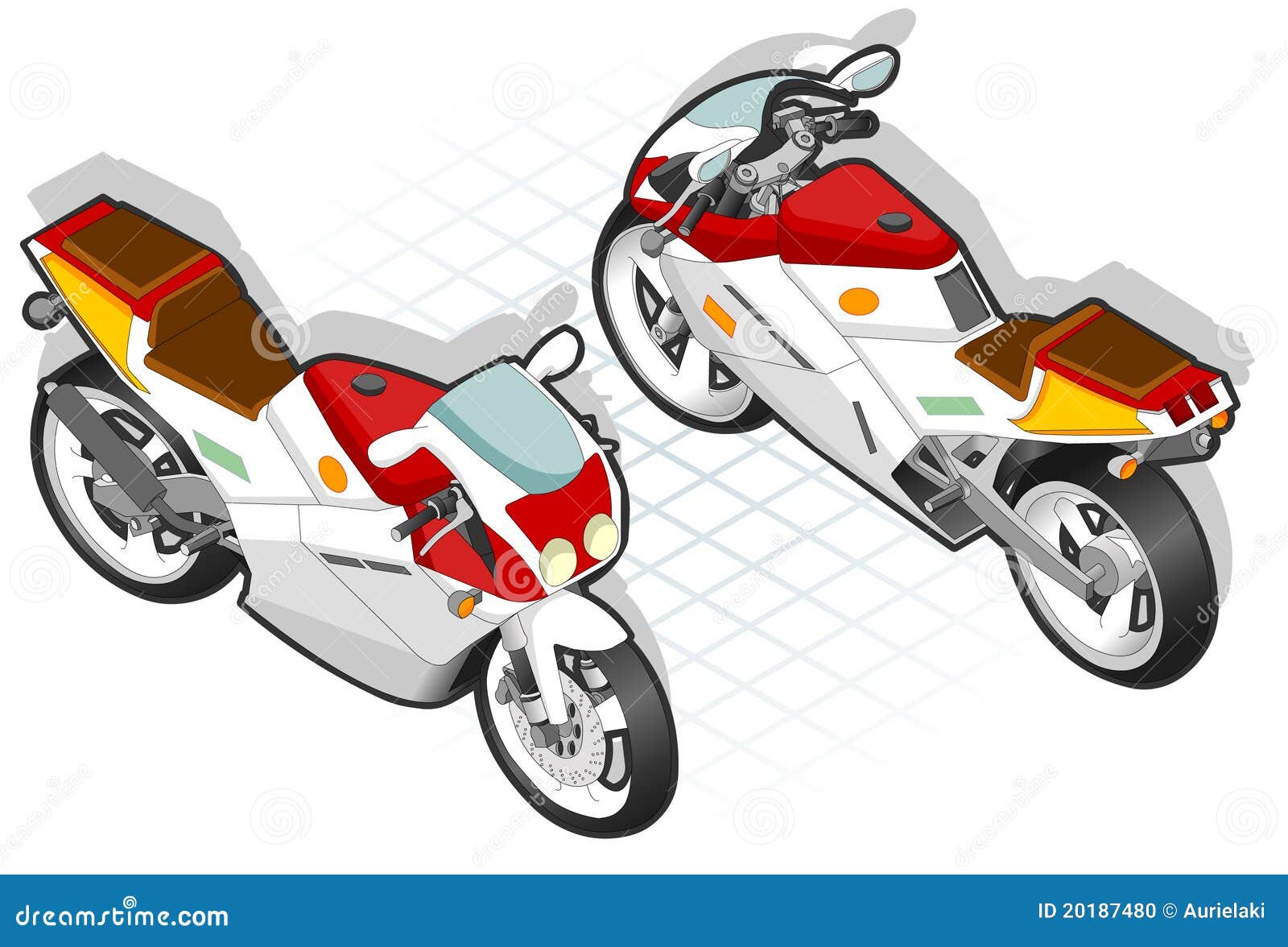 Isometric Motorcycle stock vector. Illustration of vehicle - 20187480