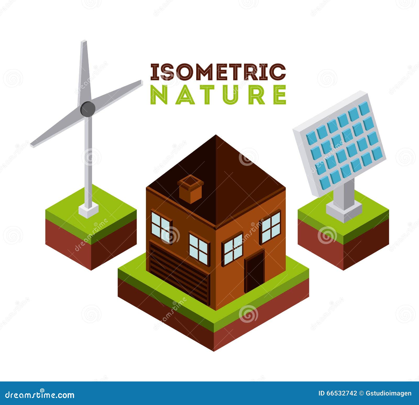 Isometric nature design stock illustration. Illustration of symbol ...