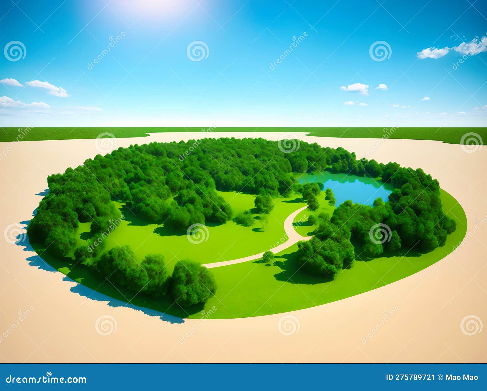 Isometric Nature and Landscape. High Quality Photo Stock Illustration ...