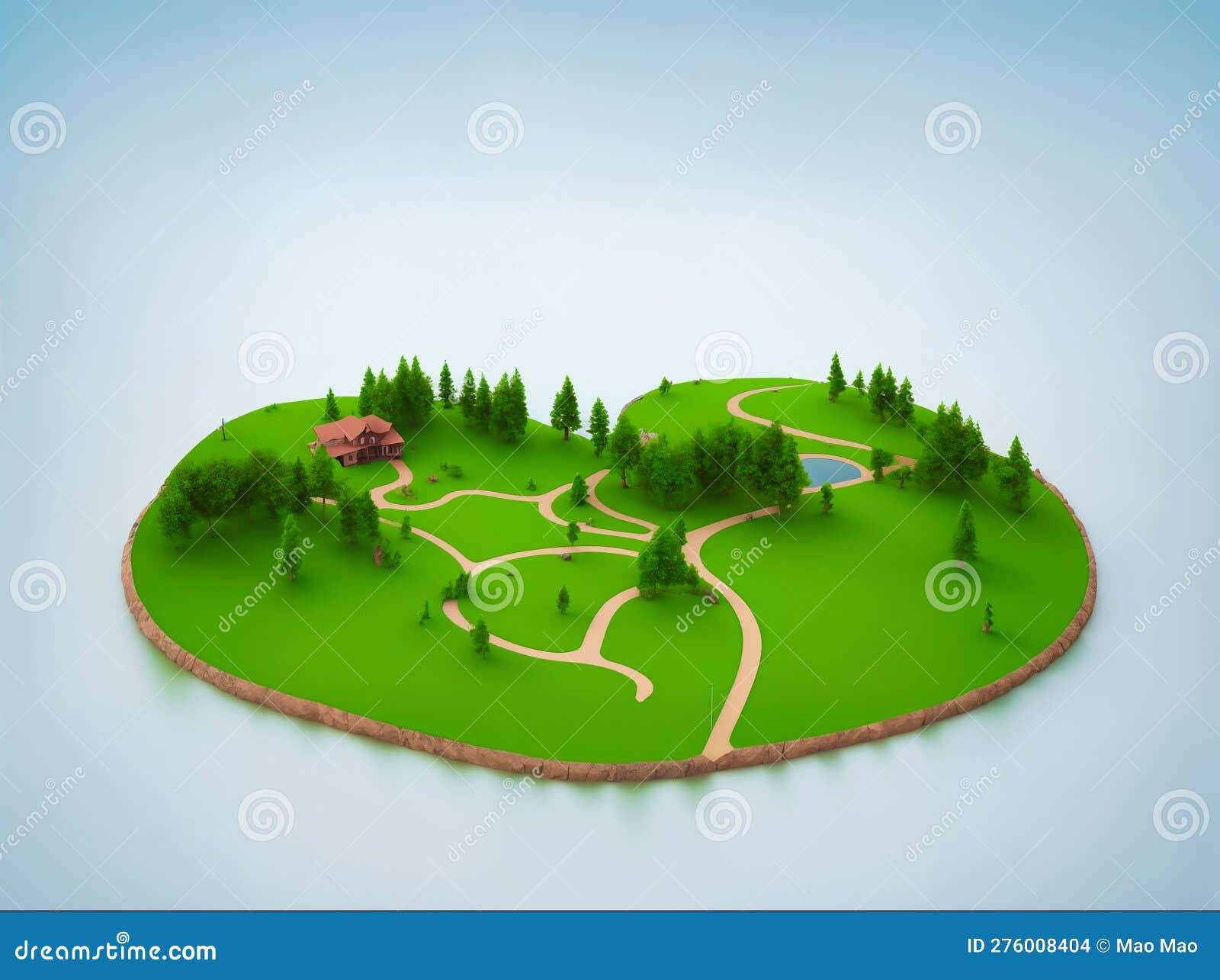 Isometric Nature and Landscape. High Quality Photo Stock Photo - Image ...