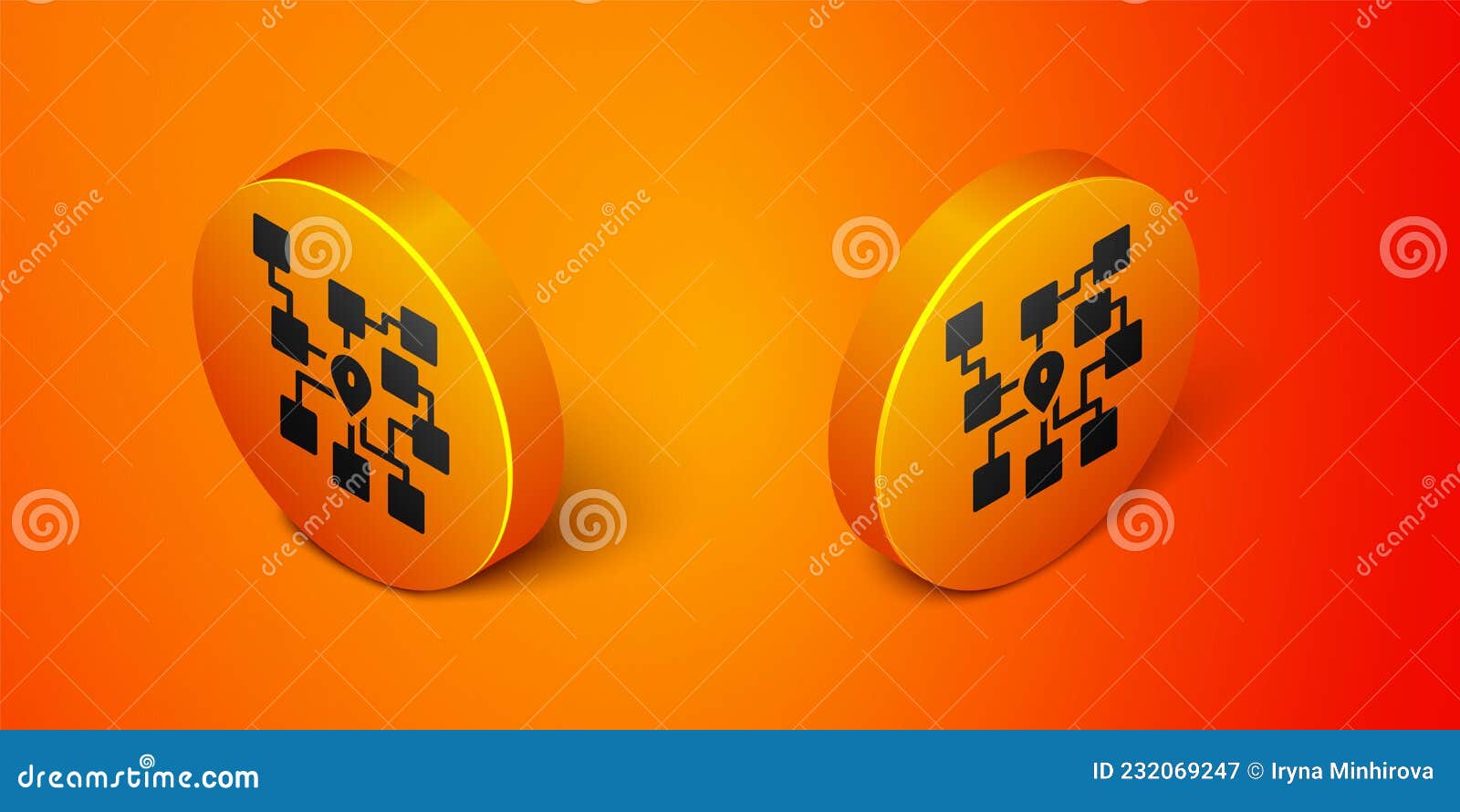 Isometric Neural Network Infographics Vector Illustration ...