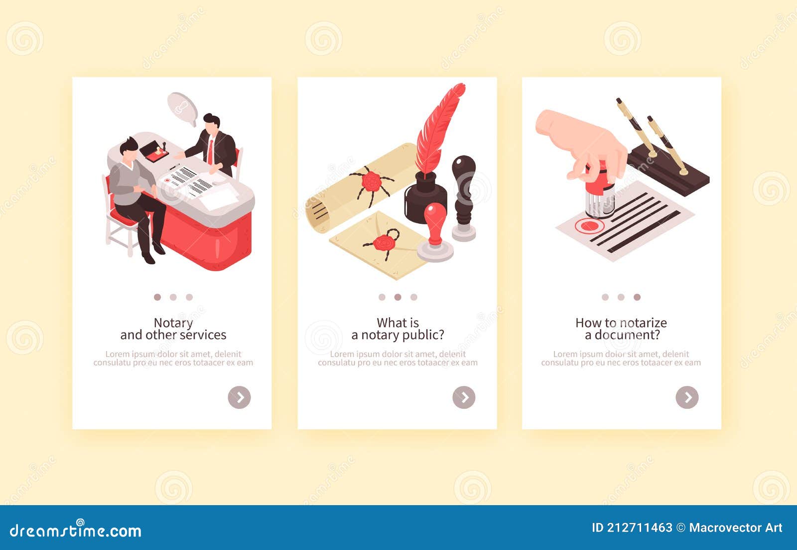 Isometric Notary Stamp Cartoon Vector | CartoonDealer.com #254380497