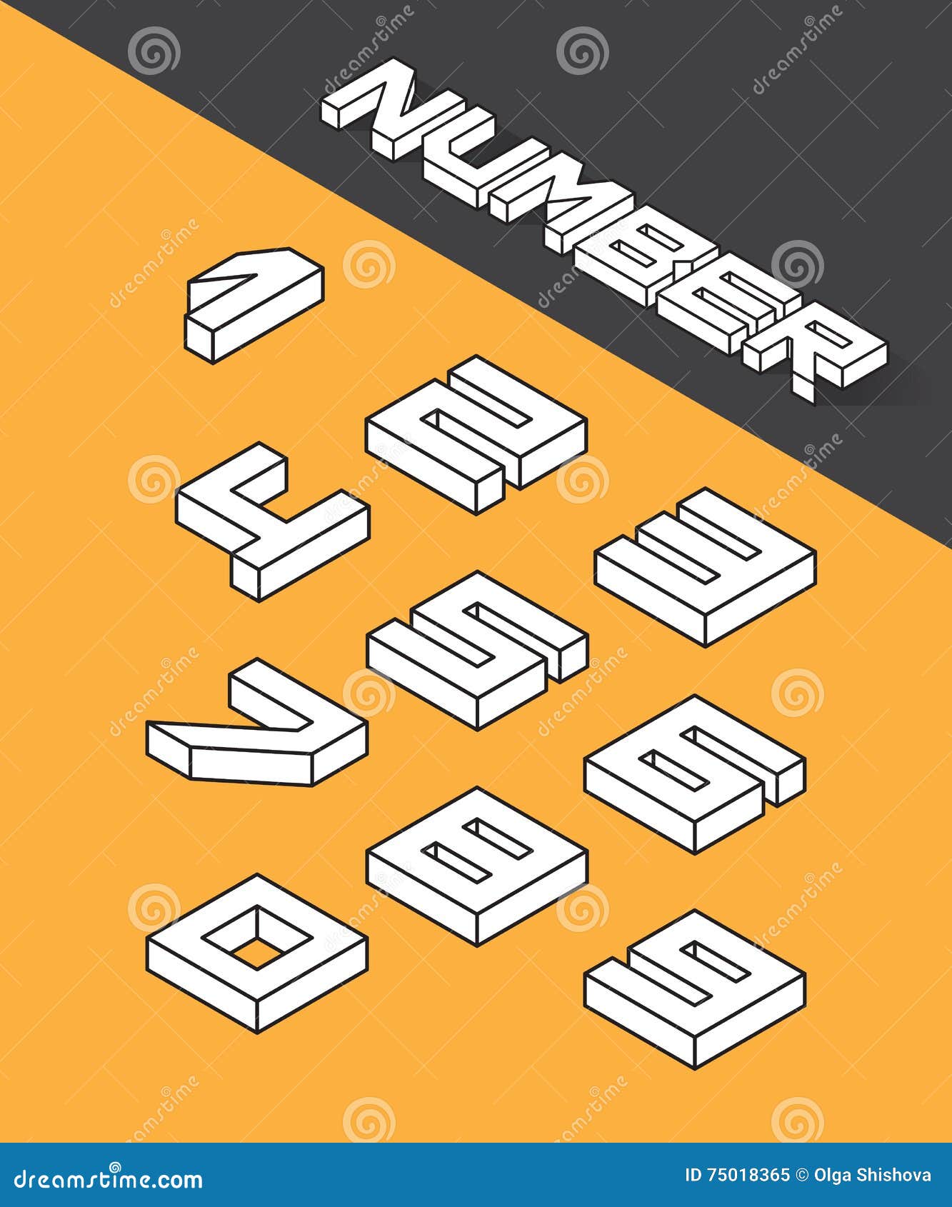 Isometric Numbers Stock Illustration | CartoonDealer.com #75018307