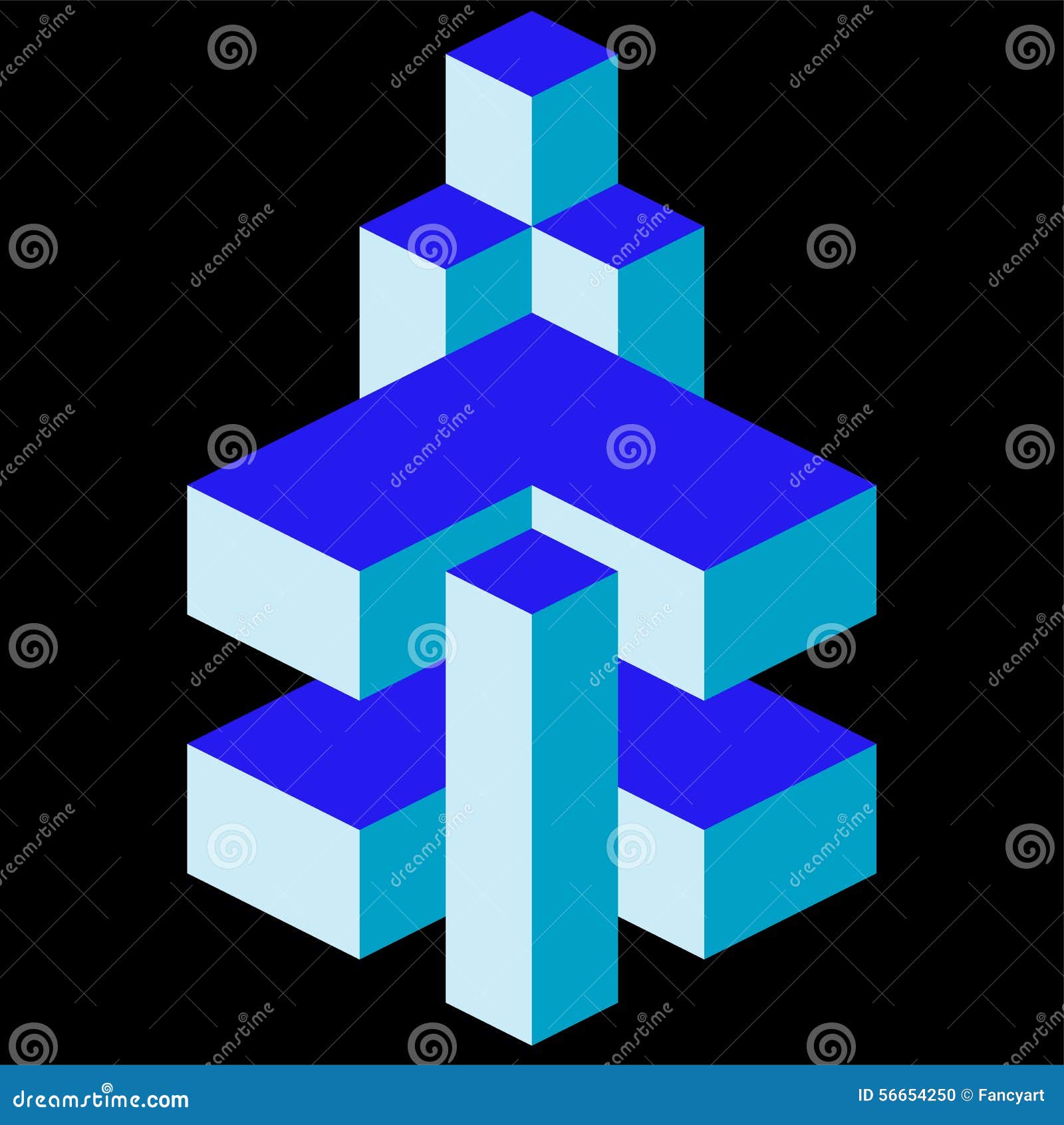 Isometric Object- Architectural Logo Stock Vector - Illustration of ...
