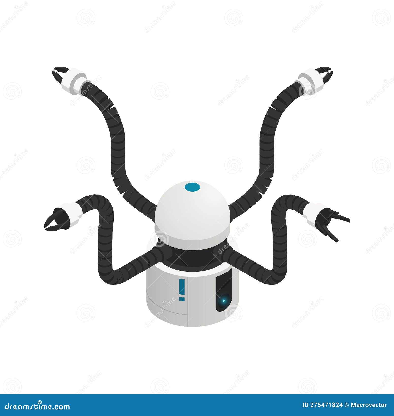 Octopus Robot Logo Vector Stock Image | CartoonDealer.com #165990721