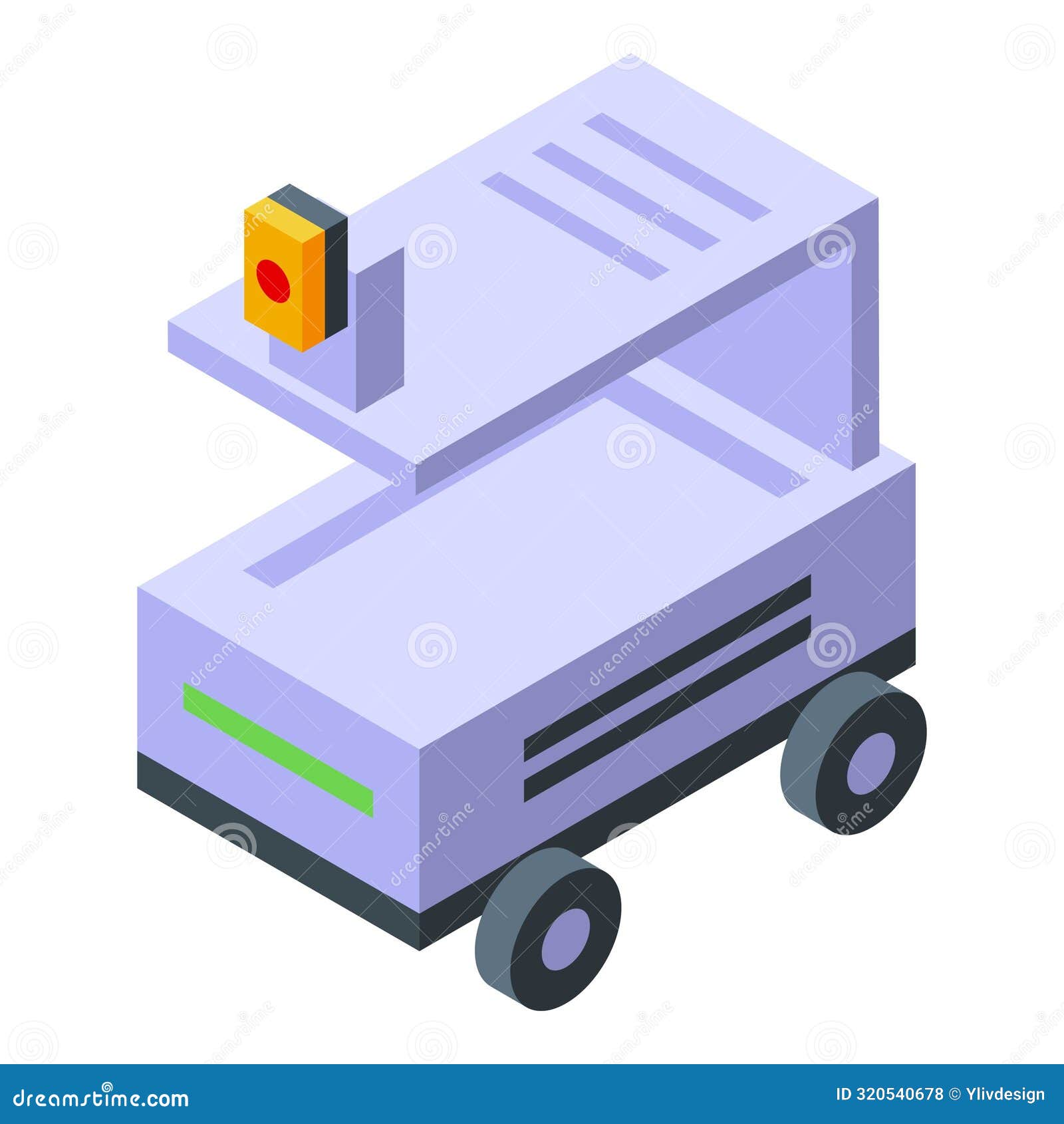 Isometric Office Copier Machine Icon Stock Illustration - Illustration ...
