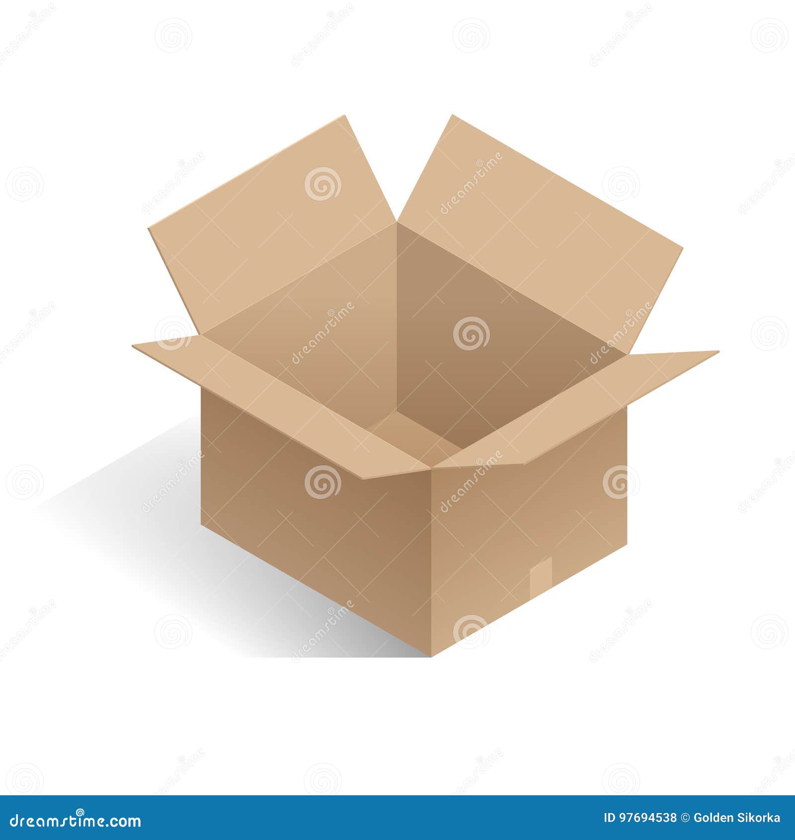 Cardboard Box. Vector Drawing | CartoonDealer.com #71640454