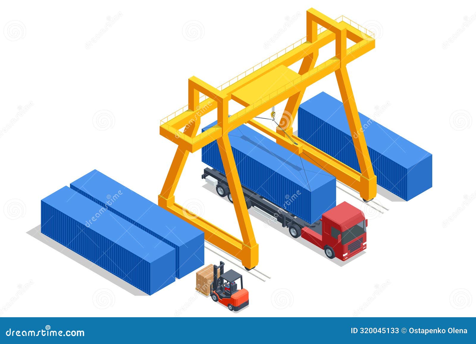 Isometric Order Tracking, Global Logistic, Ship Delivery, Sea Logistics ...