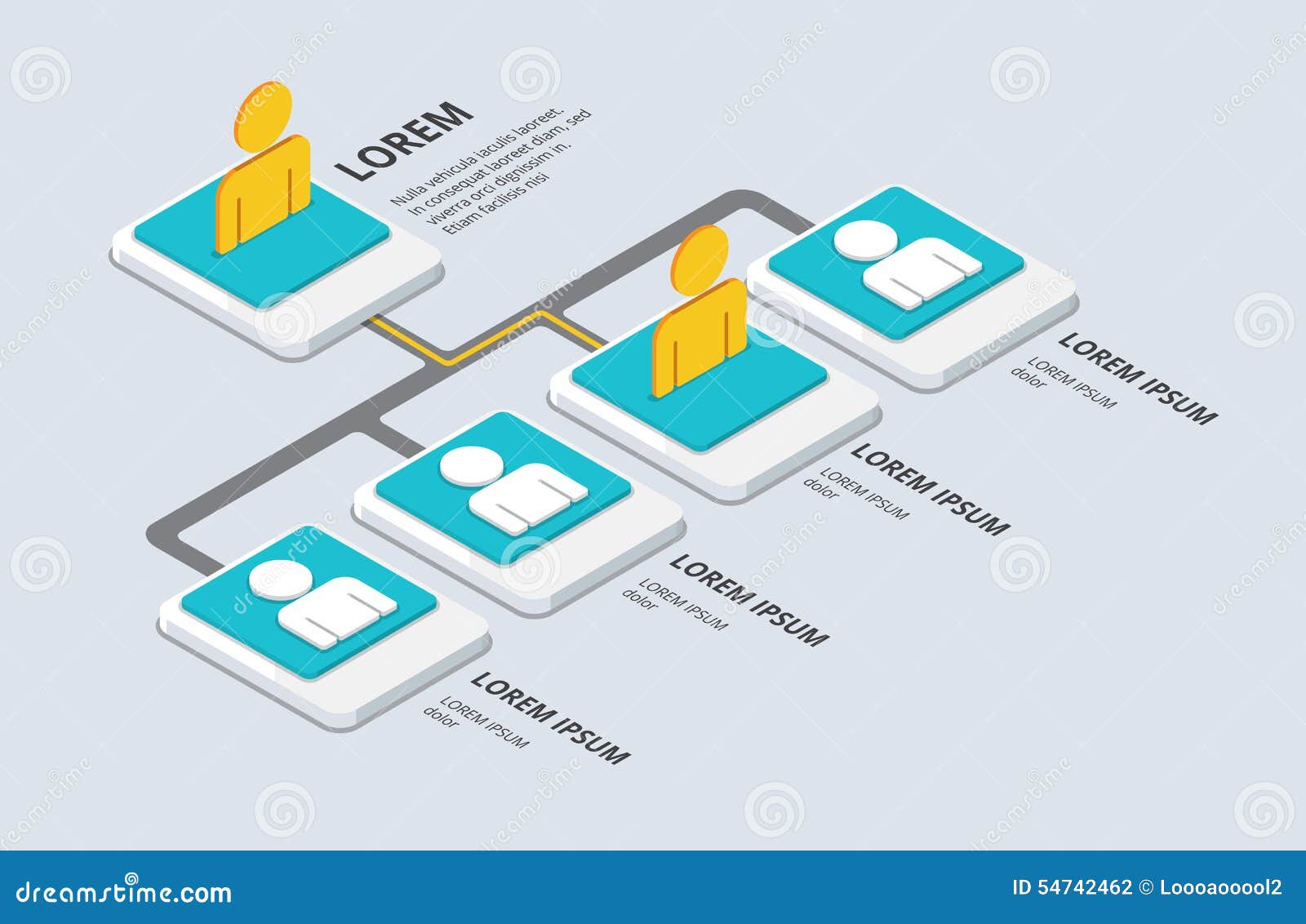 Isometric Organization and Sturcture Concept. Flat 3d Organization Pop ...