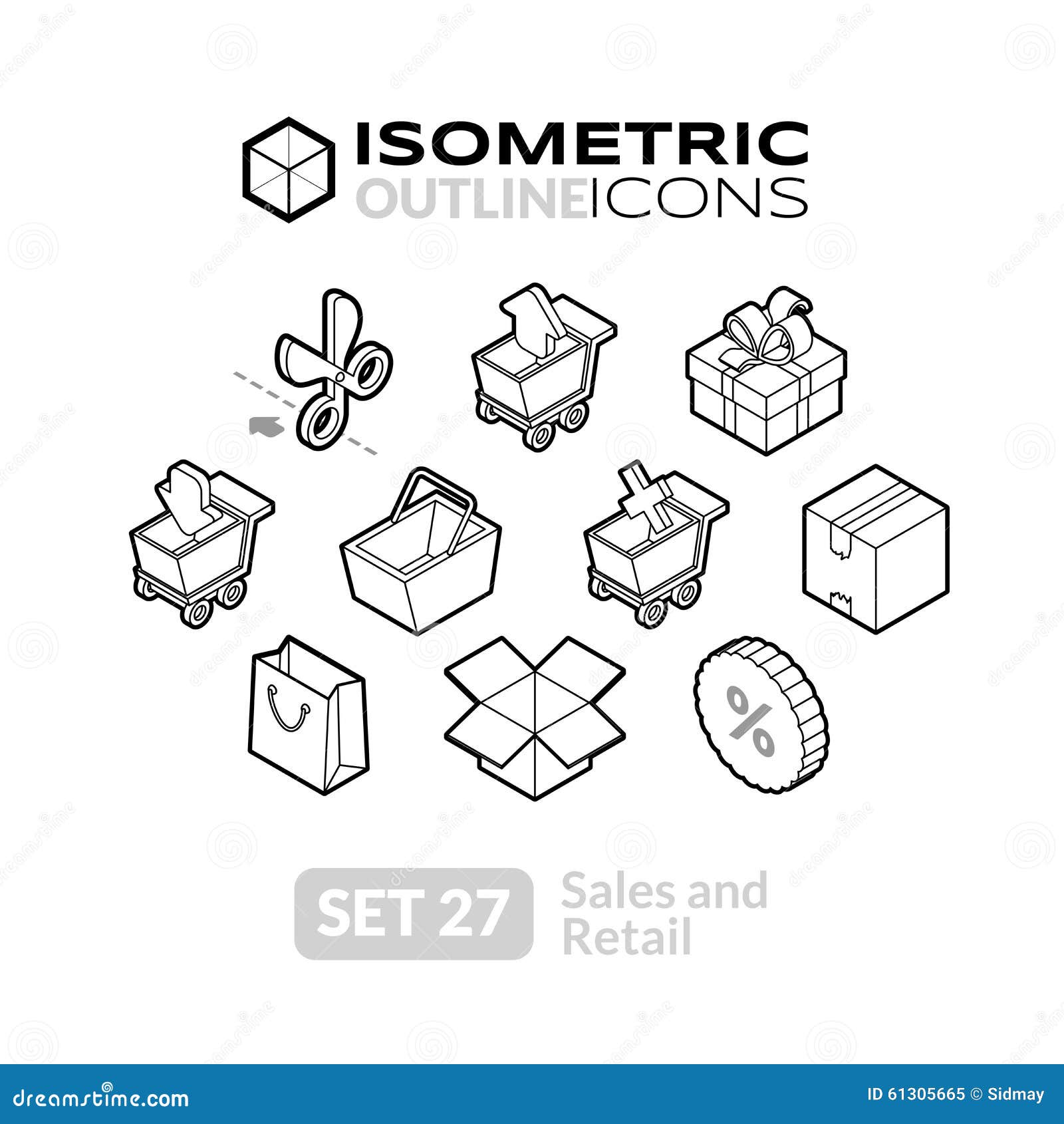 Isometric Outline Icons Set 27 Stock Vector - Illustration of interface ... Isometric Outline Icons Set 27 Stock Vector - Illustration of interface ...