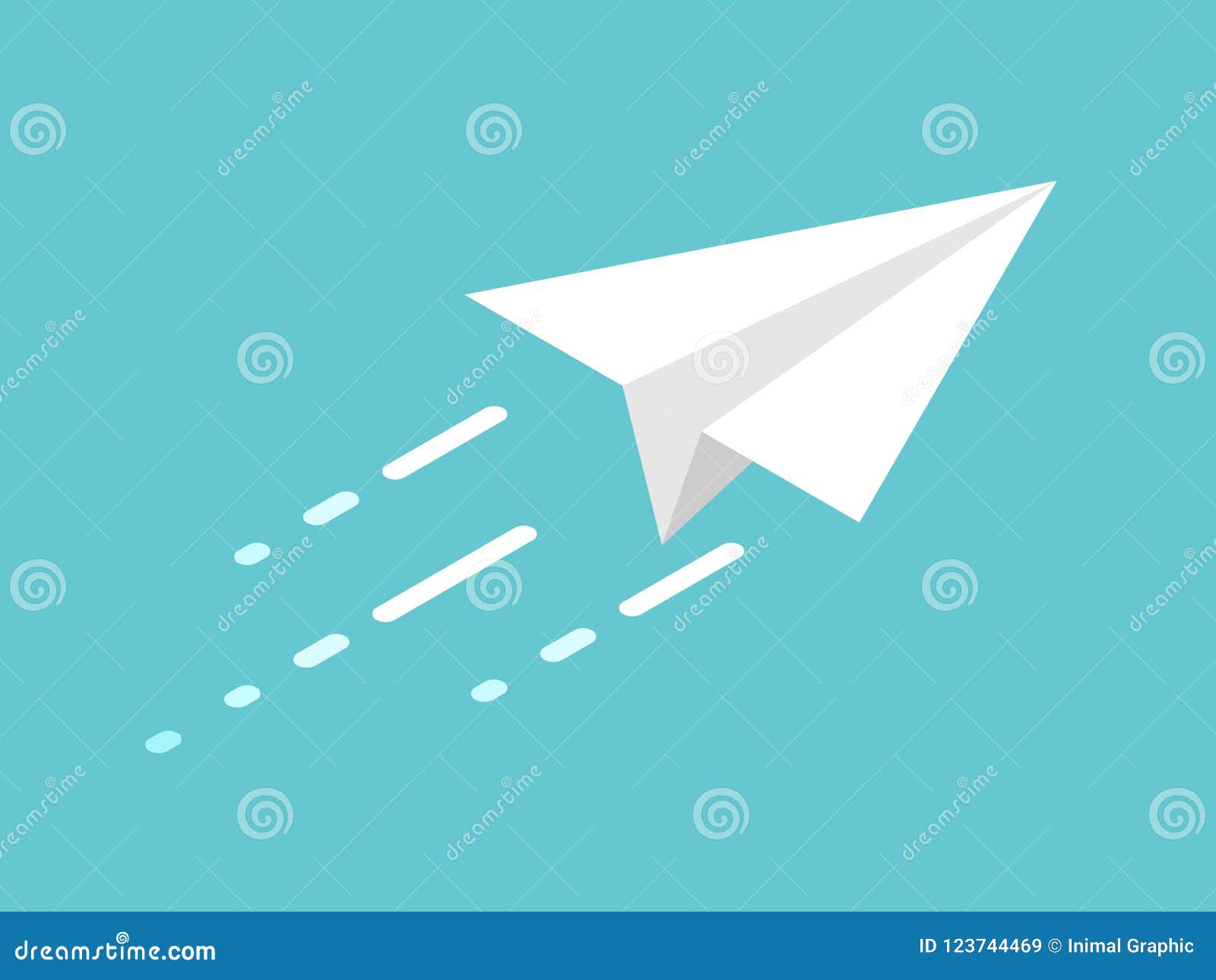 Isometric Paper Plane, Movement Stock Vector - Illustration of plane ...