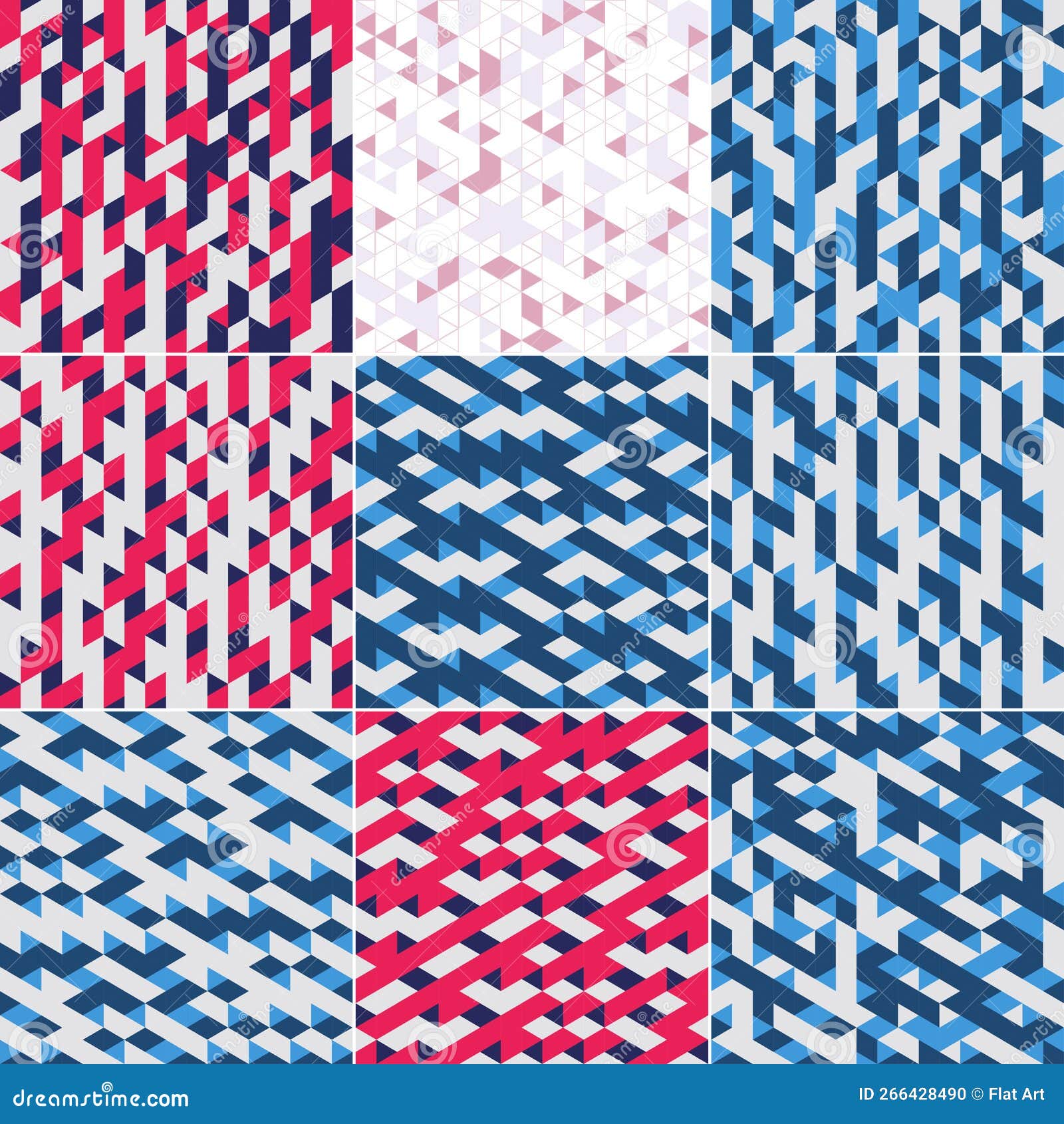 Isometric Pattern Covers with a Modern Design and Cool Colorful ...